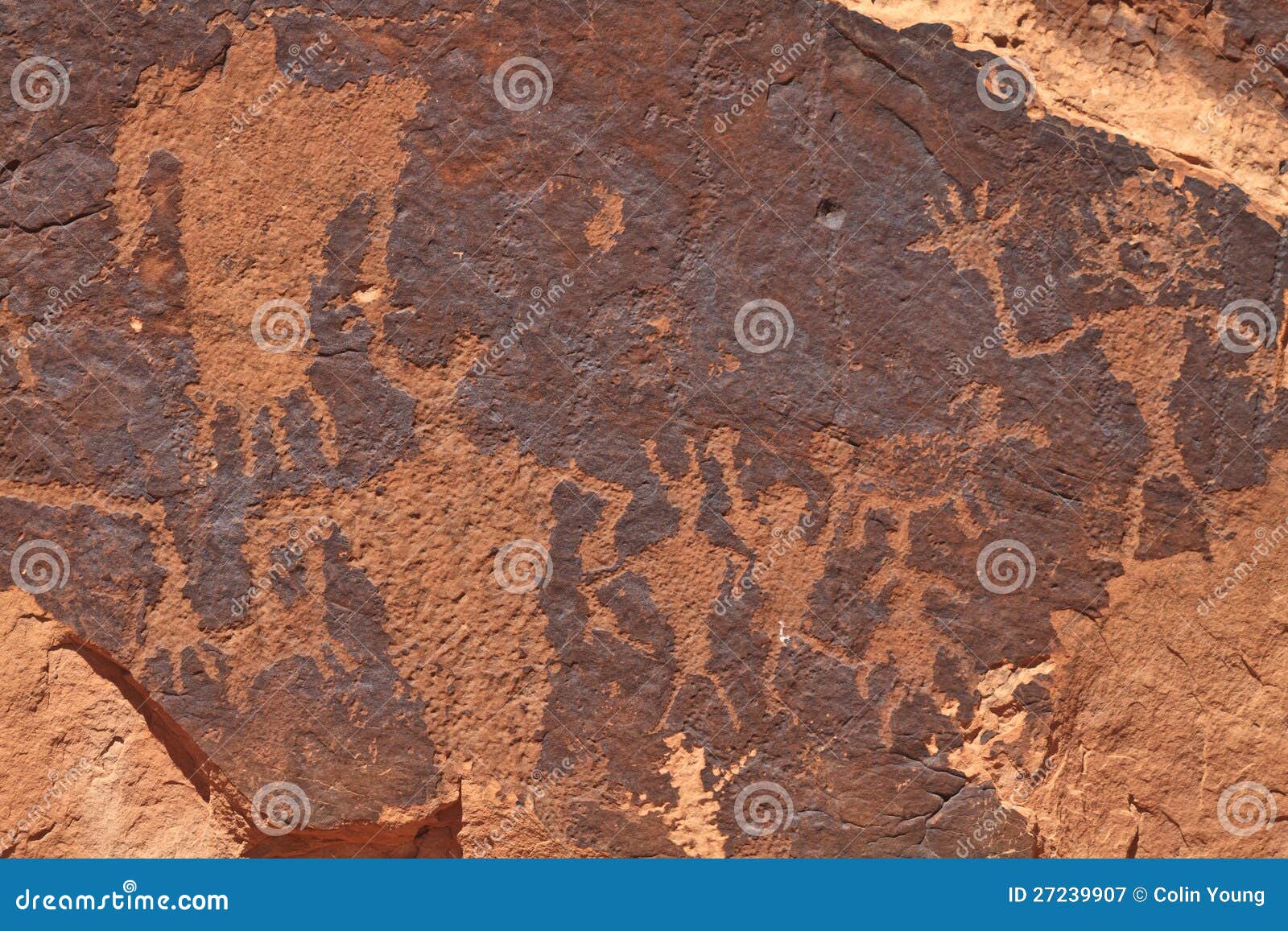 Moab Rock Art Panel Closeup Stock Image - Image of united, period: 27239907