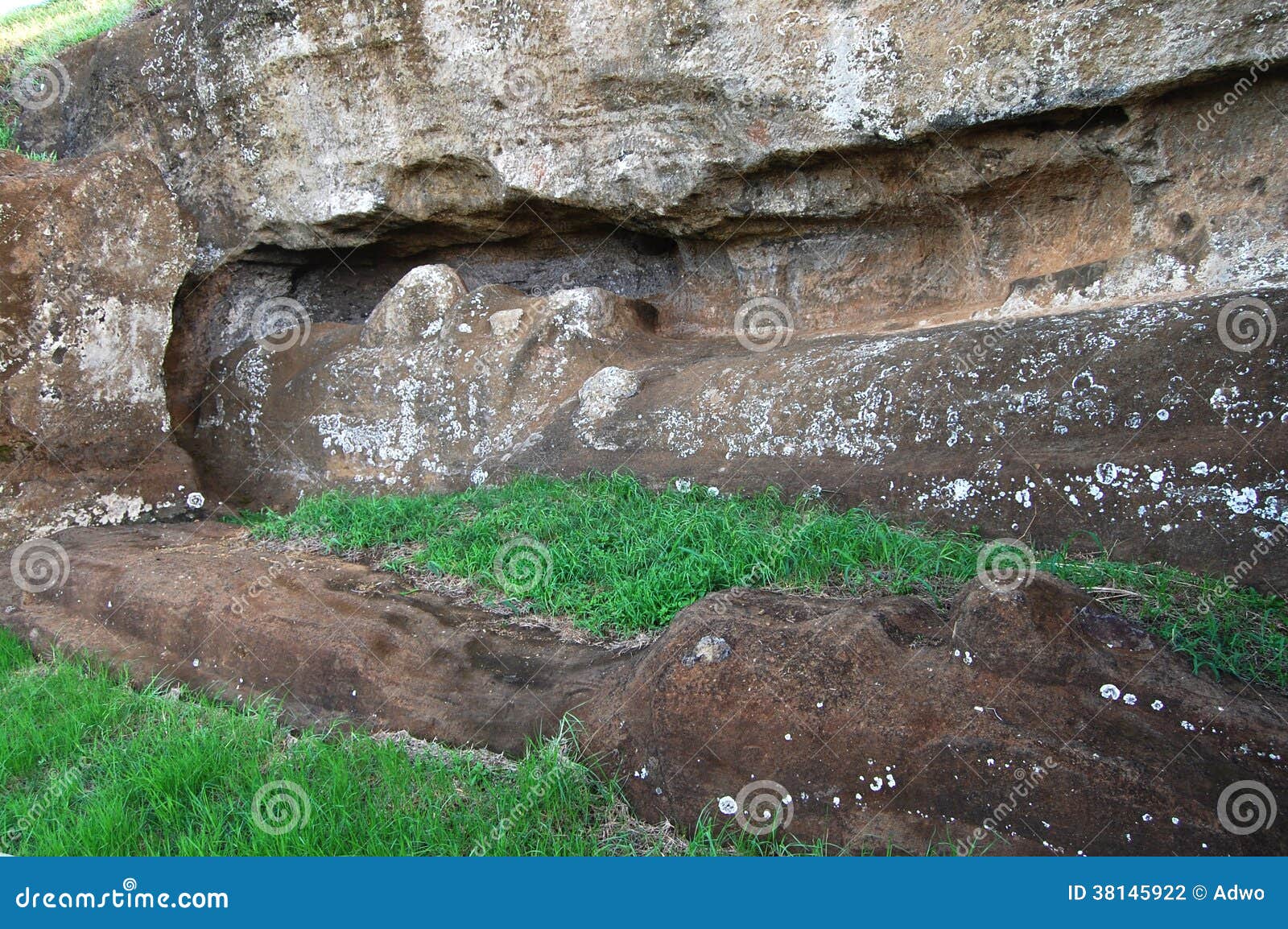 Moai carving - Chile stock photo. Image of archeology - 38145922