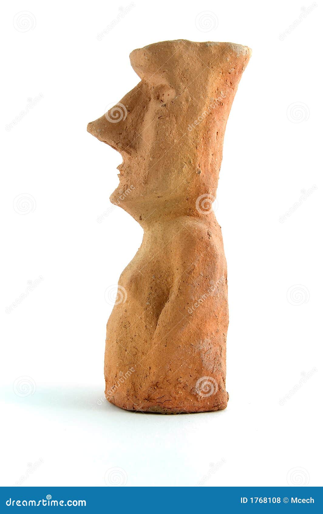Moai clay model stock photo. Image of white, icon, souvenir - 1768108