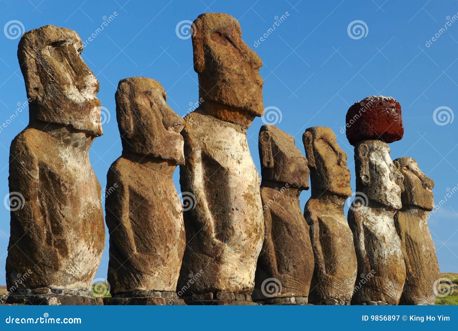 Moai on Easter Island stock image. Image of moai, traditional - 9856897