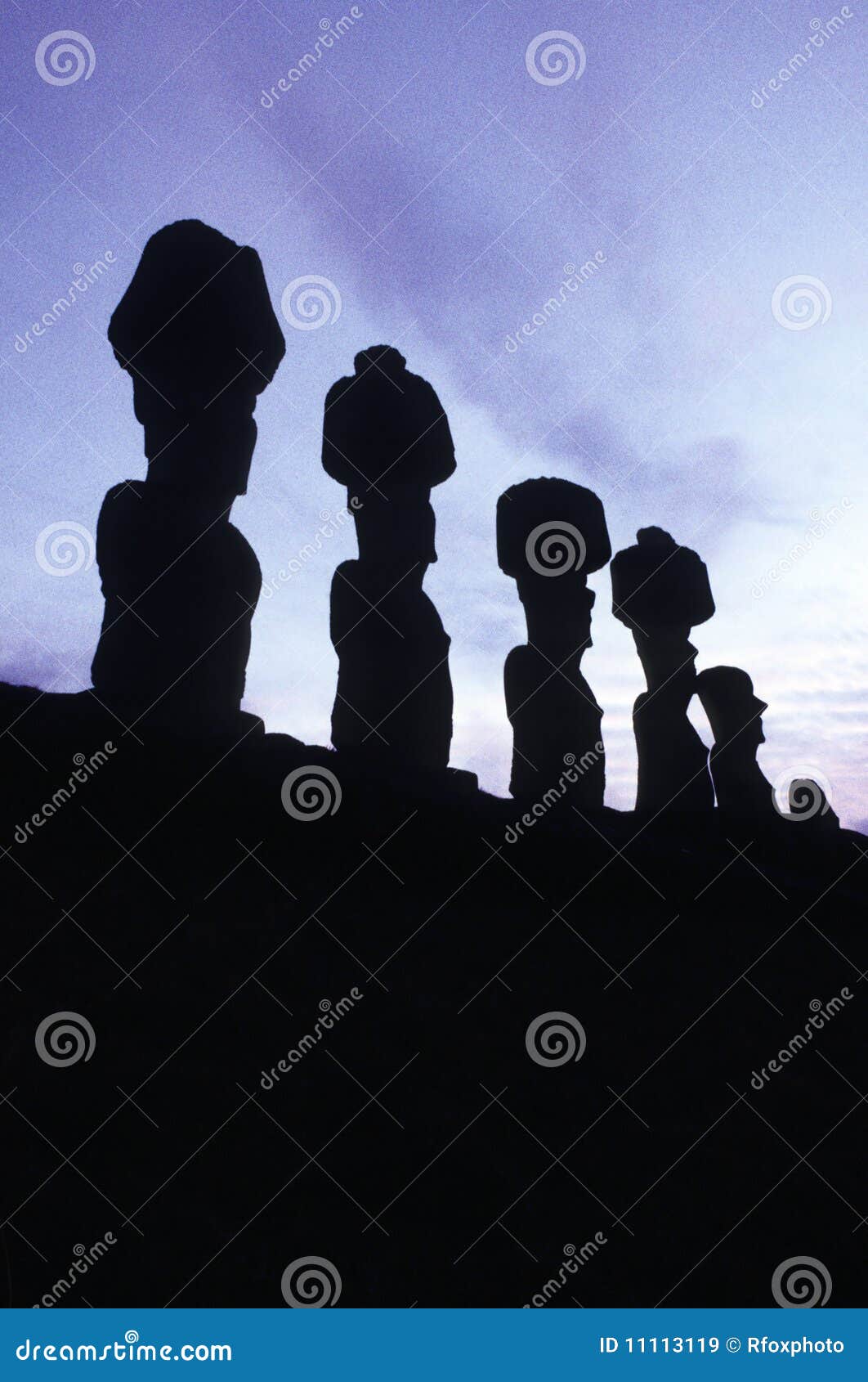 Moai- Easter Island, Chile stock image. Image of history - 11113119