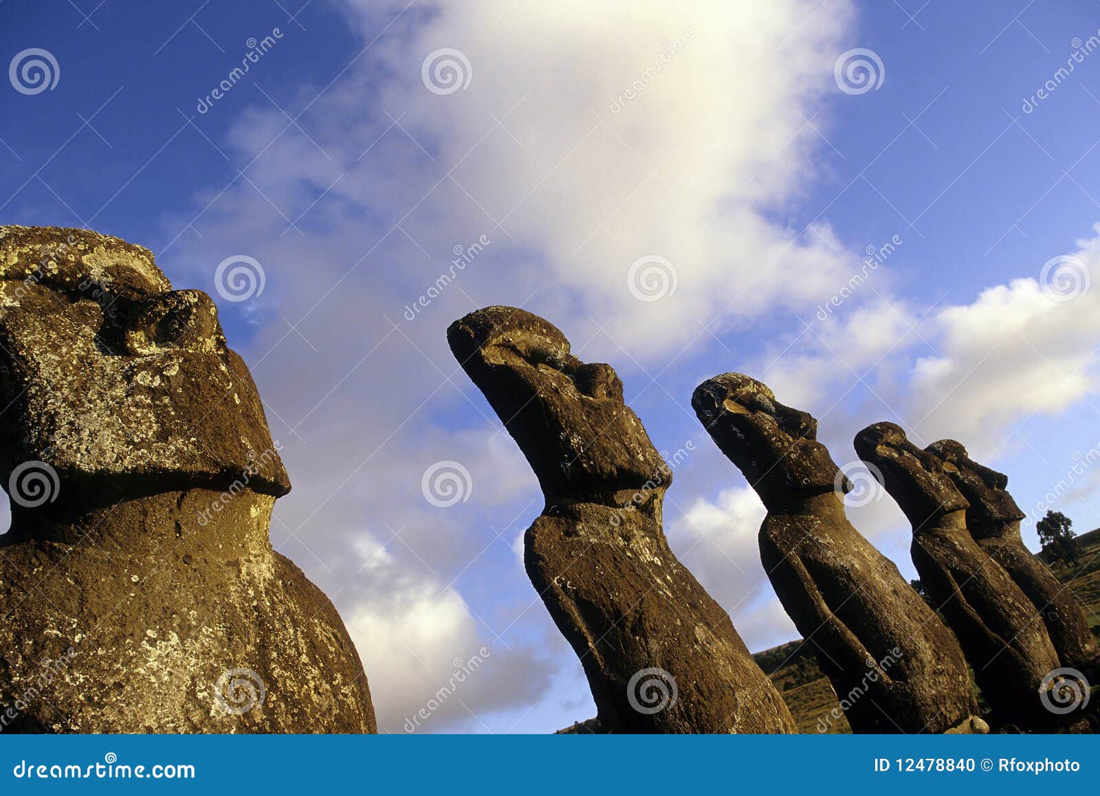 Moai- Easter Island, Chile stock photo. Image of architecture - 12478840