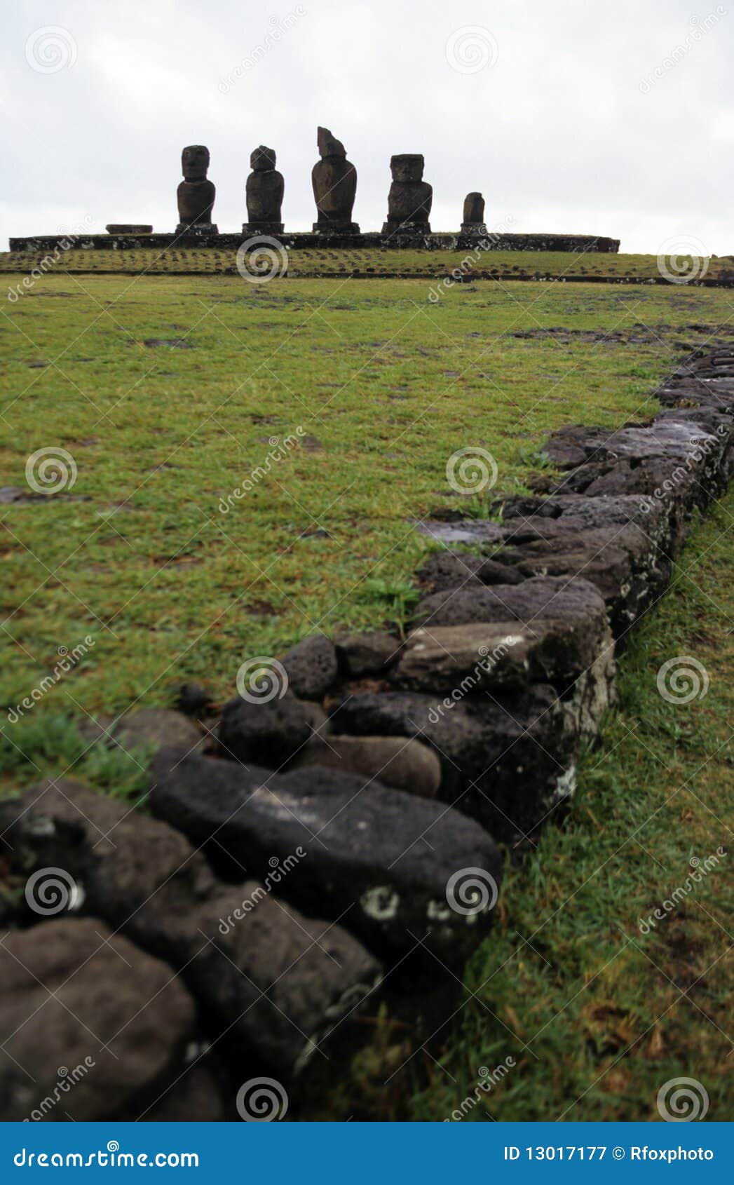 Moai- Easter Island, Chile stock image. Image of island - 13017177