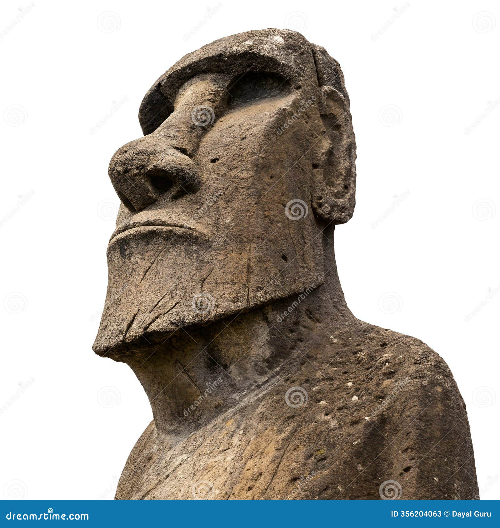 Moai Easter Island Icon Isolated on White Background Stock Illustration ...