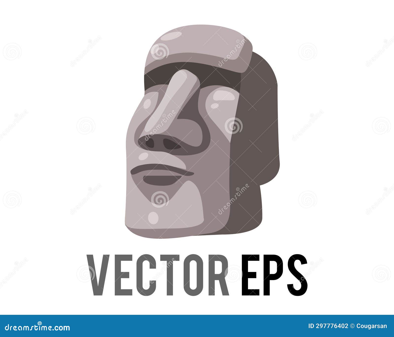 Moai Icon. Trendy Moai Logo Concept On White Background From Arc ...