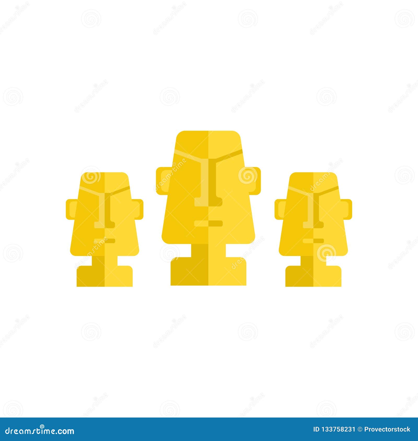 Moai Icon Vector Isolated On White Background, Moai Sign , Historical ...