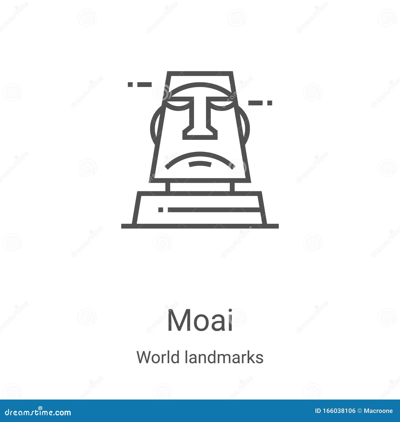 Moai Icon. Trendy Moai Logo Concept On White Background From Arc ...