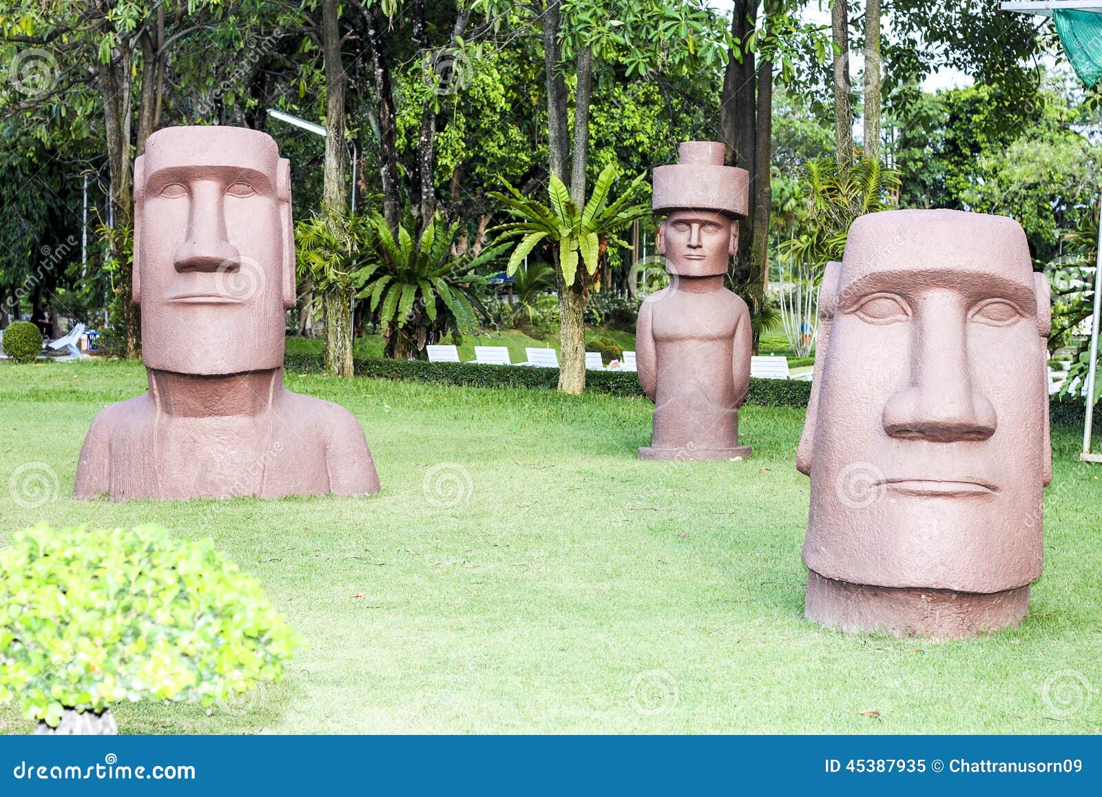 Moai stock image. Image of moai, thai, hanga, pattaya - 45387935
