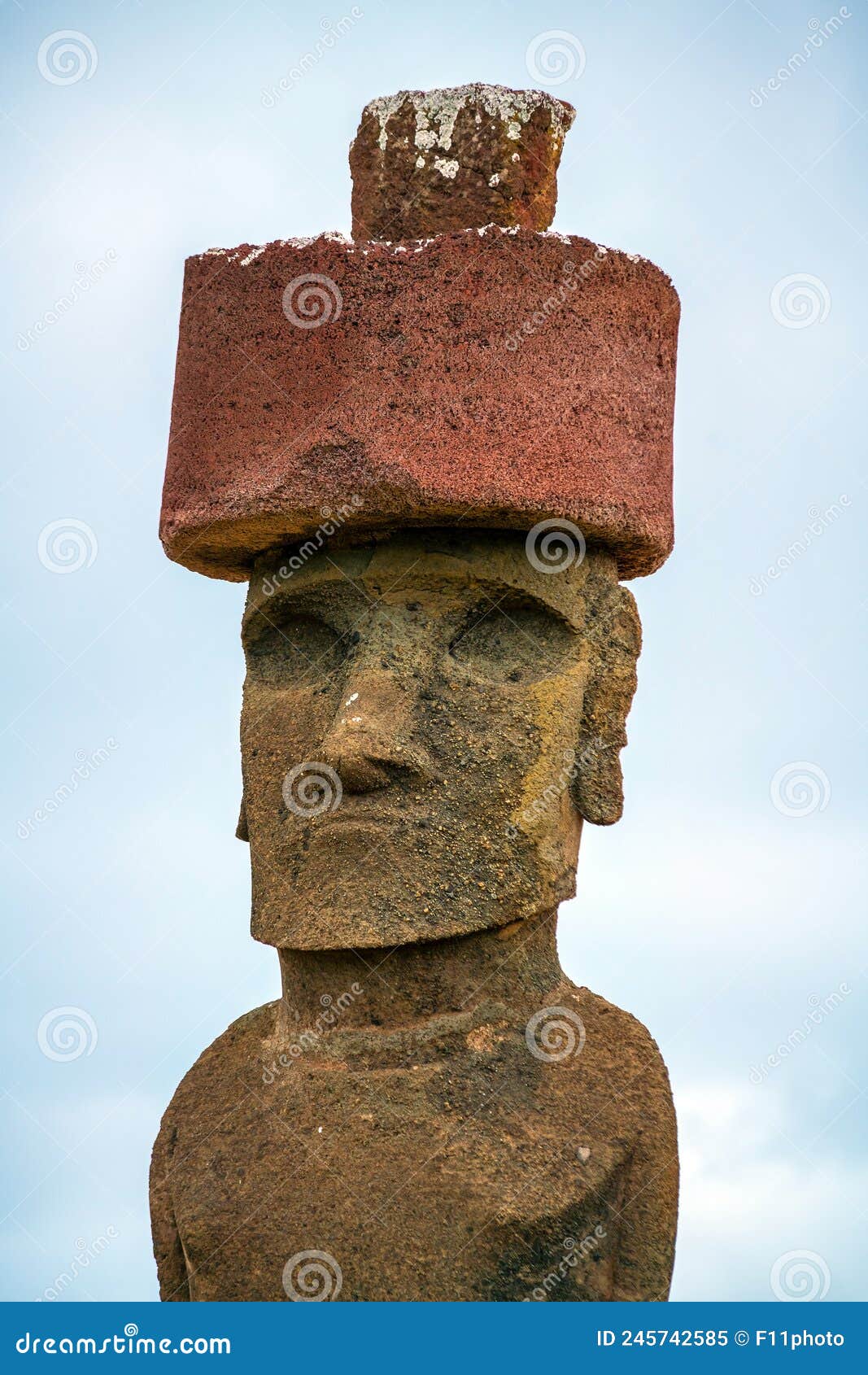 Moai Standing on the Anakena Beach in Easter Island Editorial Image ...