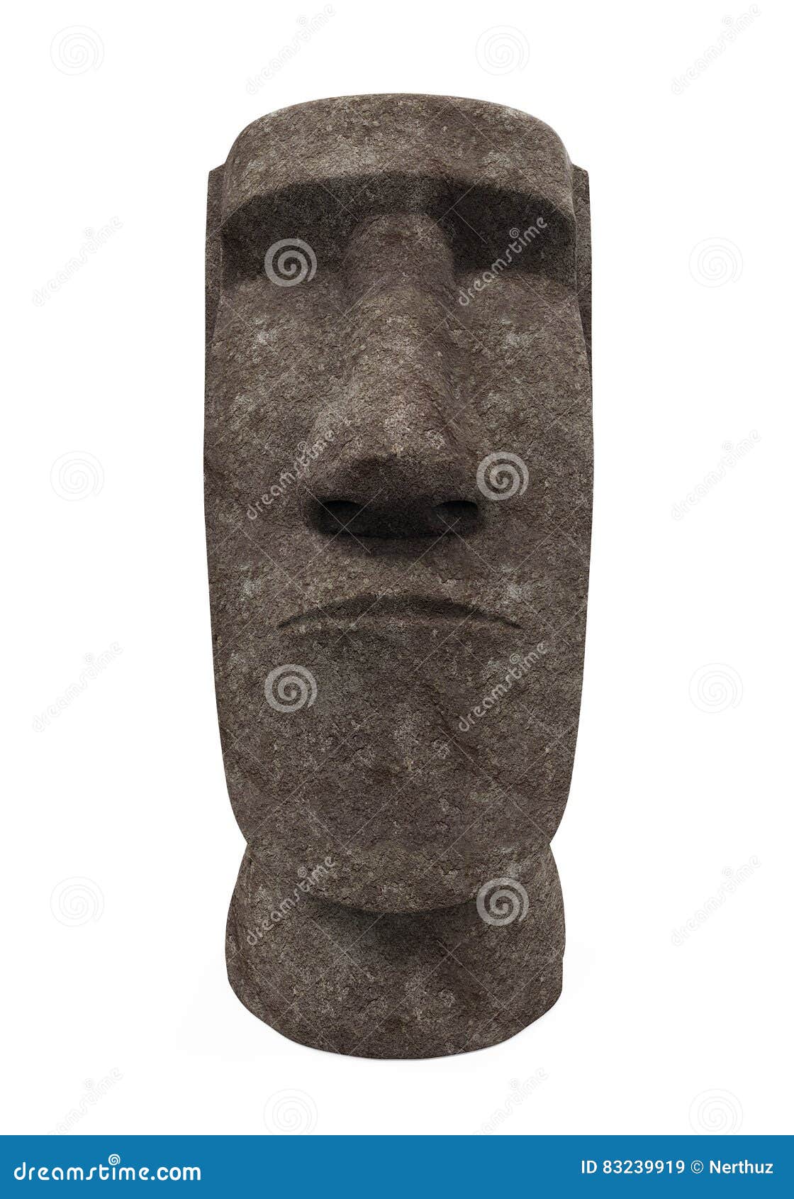 Moai Statue Isolated stock illustration. Illustration of easter - 83239919