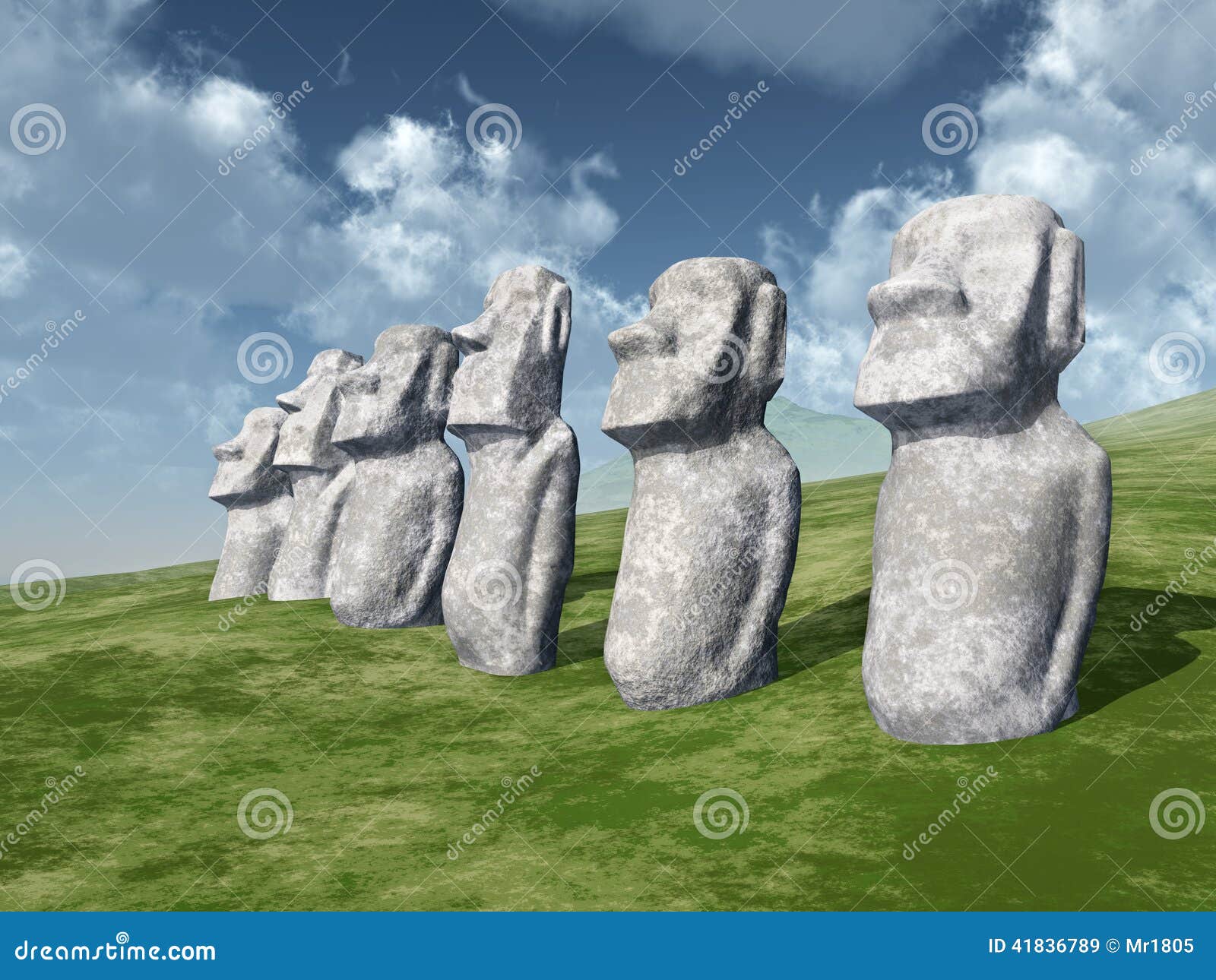 Moai Statues Icon On White Background Stock Photography | CartoonDealer ...