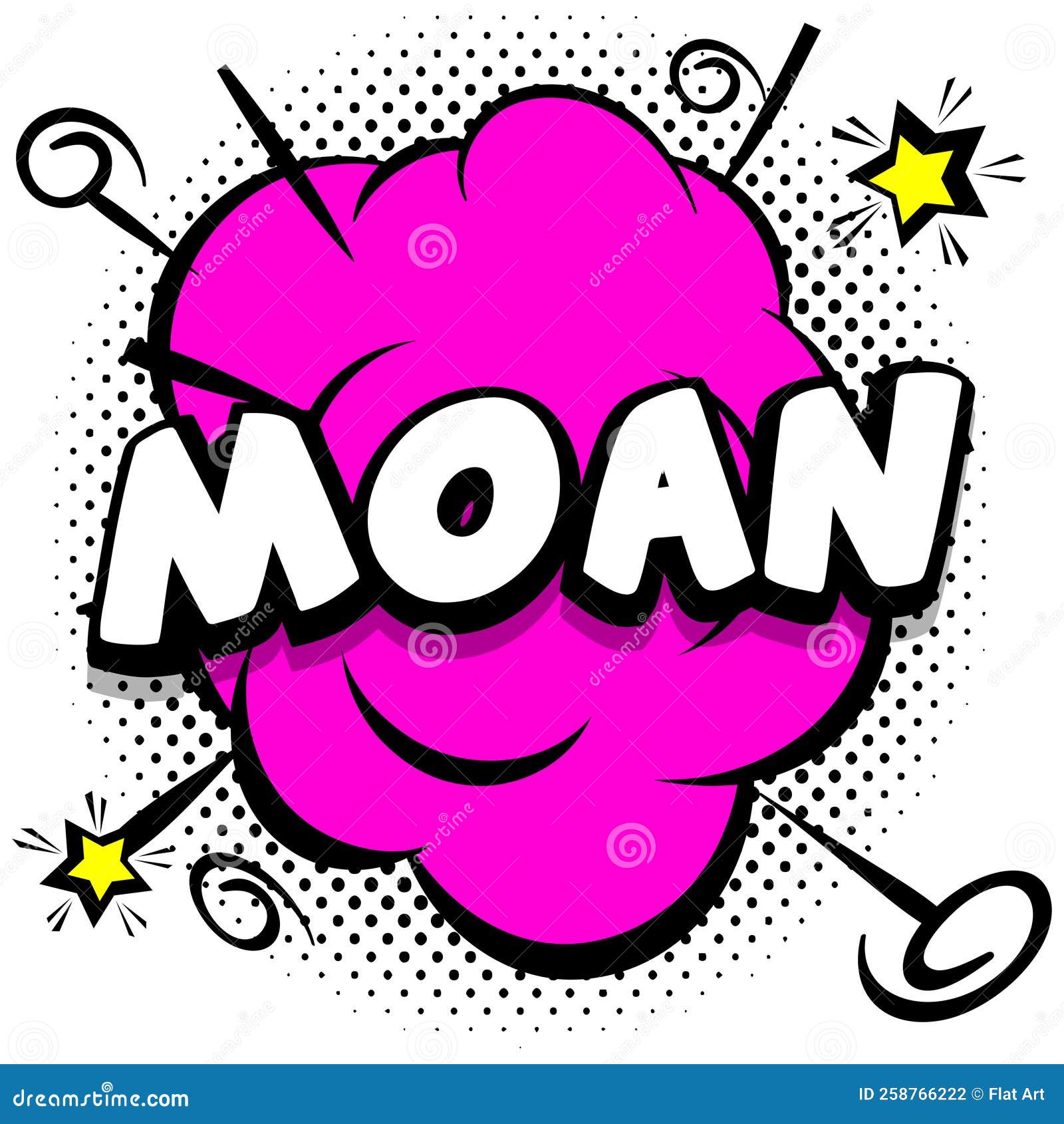 Moan Comic Bright Template With Speech Bubbles On Colorful Frames Vector Illustration ...