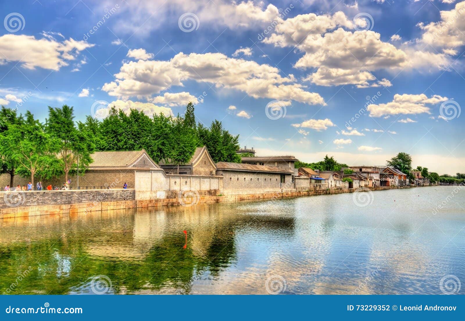 Moat Around the Forbidden City - Beijing Stock Photo - Image of blue ...