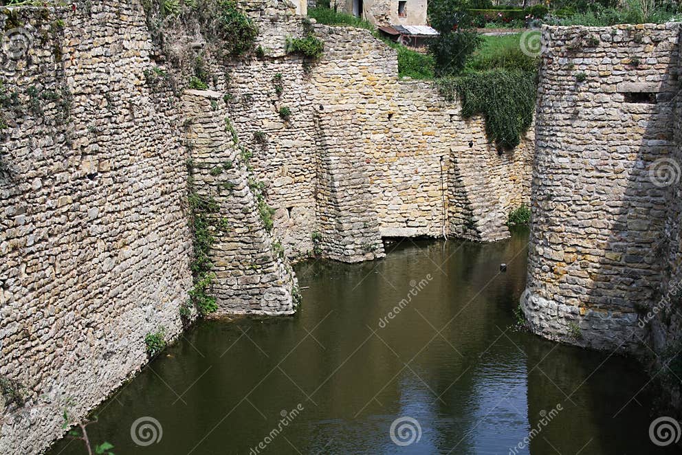 Moat of a castle stock image. Image of castle, enemy - 20990709