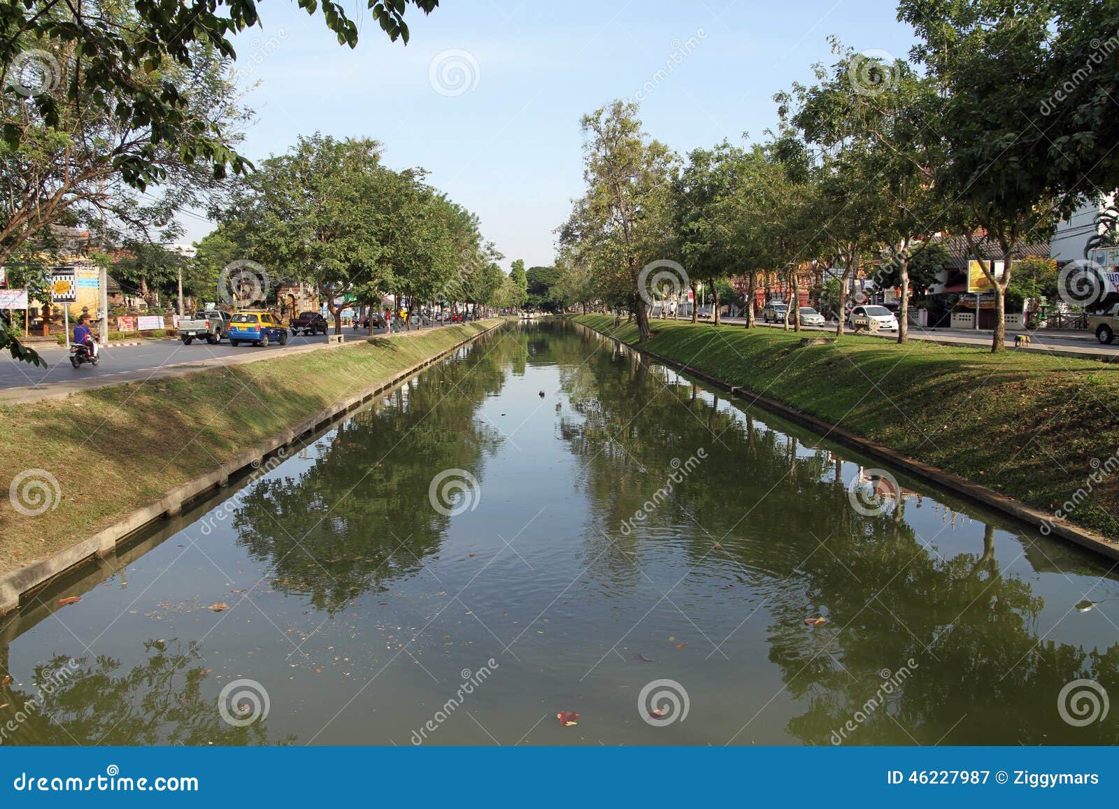 Moat in Chiang Mai stock image. Image of moat, historical - 46227987