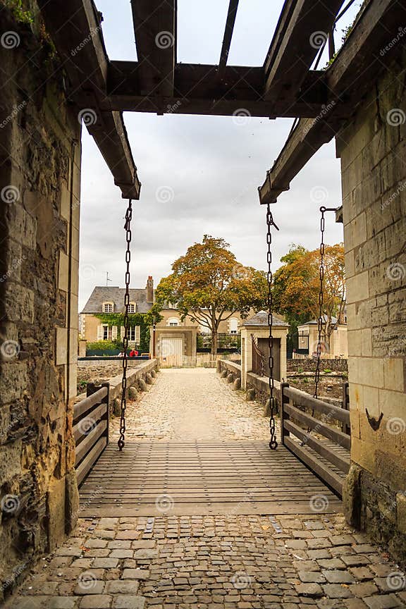 Moat and Drawbridge of Ancient Castle Editorial Photography - Image of ...