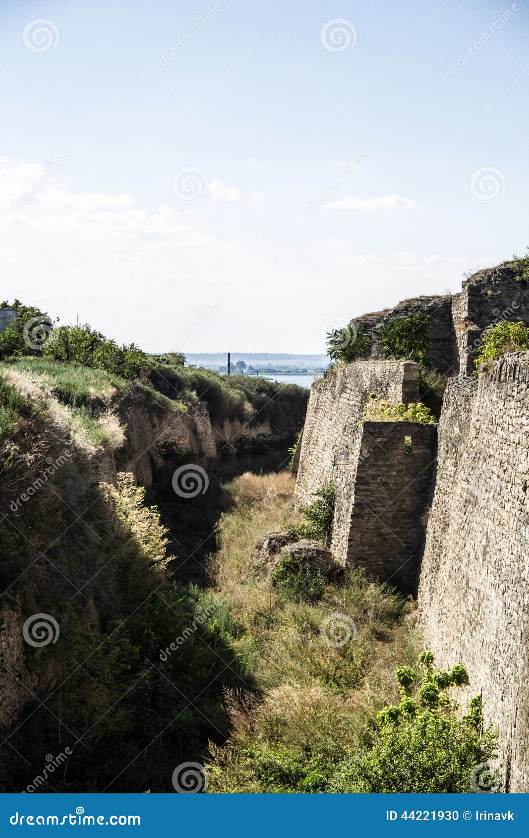 Moat of the fortress stock photo. Image of idyllic, cloud - 44221930