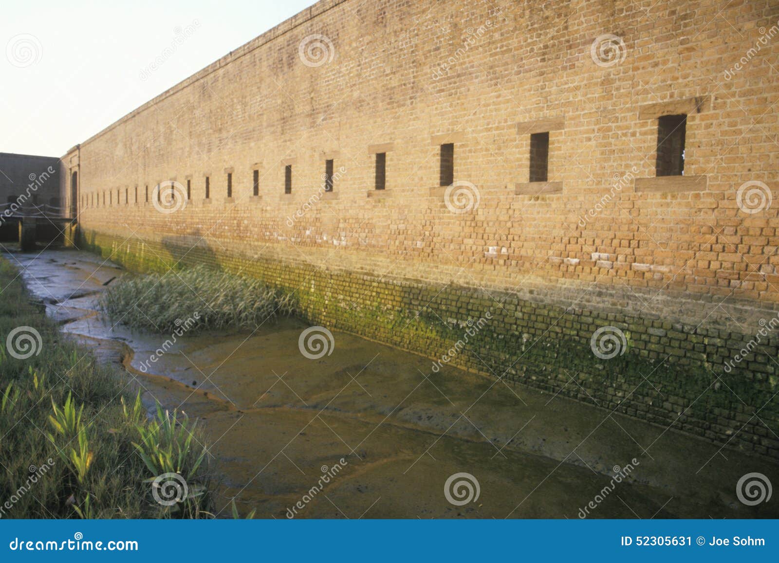 Moat Surrounding Fort Jackson in Savannah, GA Stock Image - Image of ...