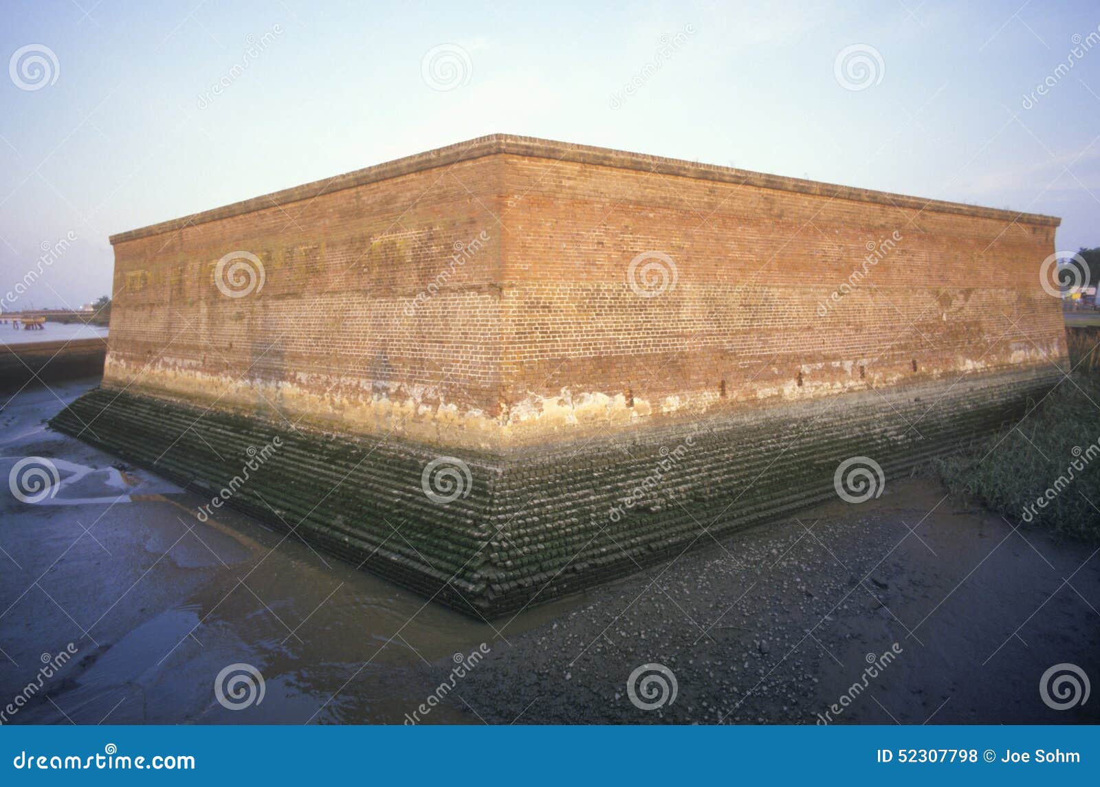Moat Surrounding Fort Jackson in Savannah, GA Stock Photo - Image of ...