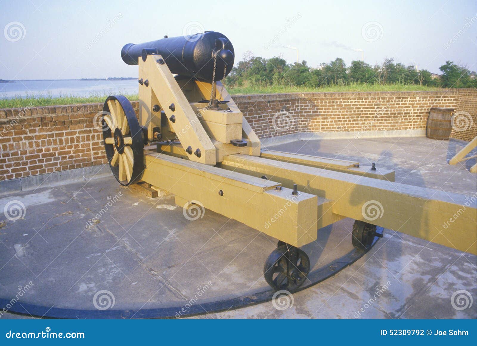 Moat Surrounding Fort Jackson in Savannah, GA Stock Photo - Image of ...