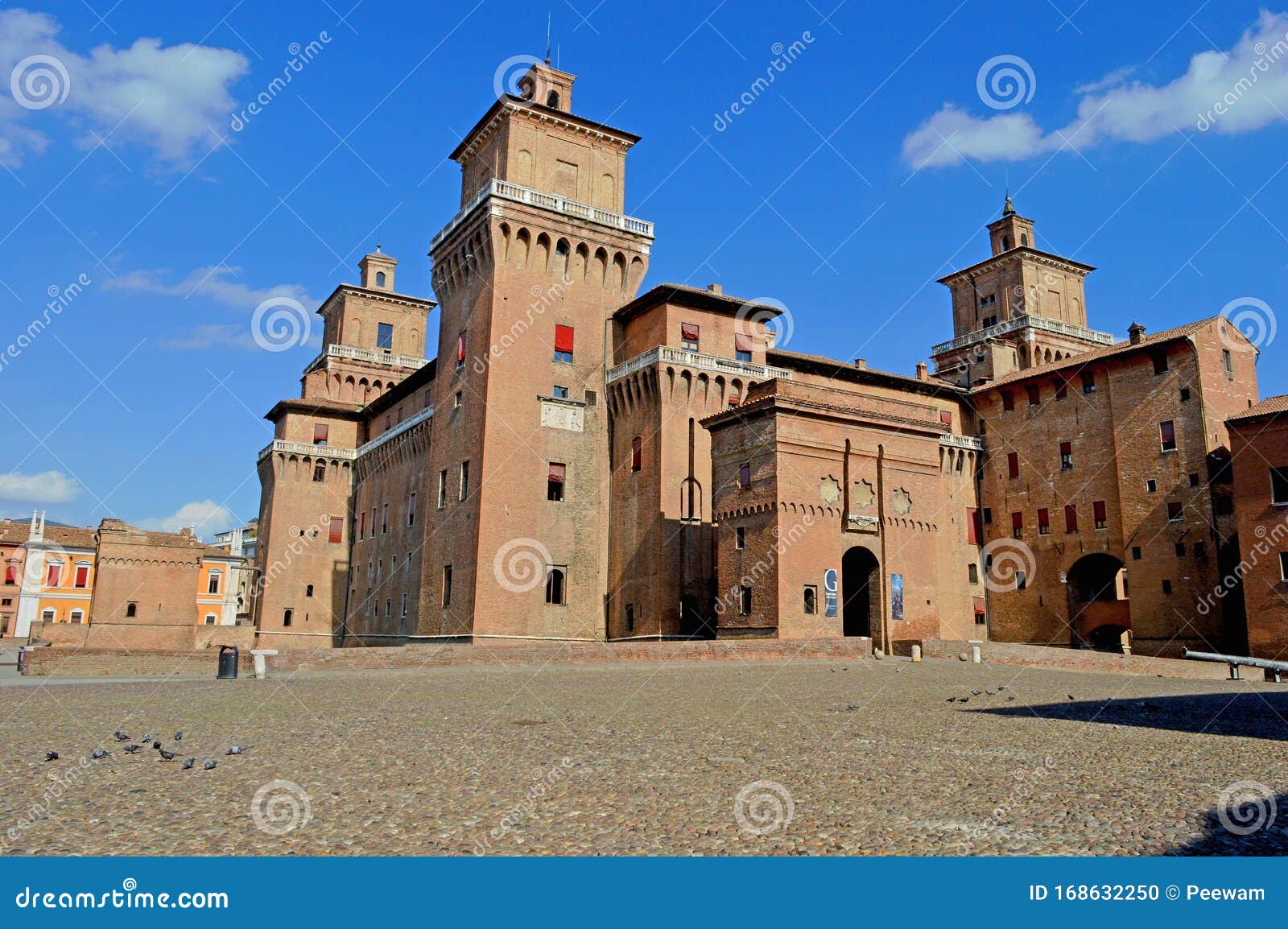 Este Castle Ferrara Italy stock photo. Image of este - 168632250
