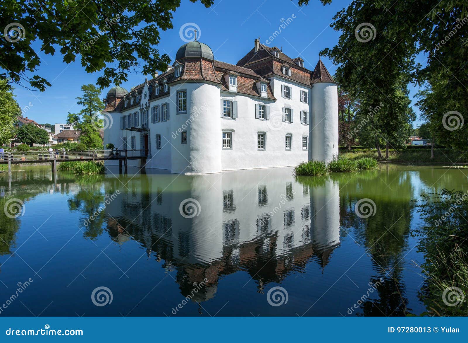 Moated Castle La Clayette Royalty-Free Stock Photography ...