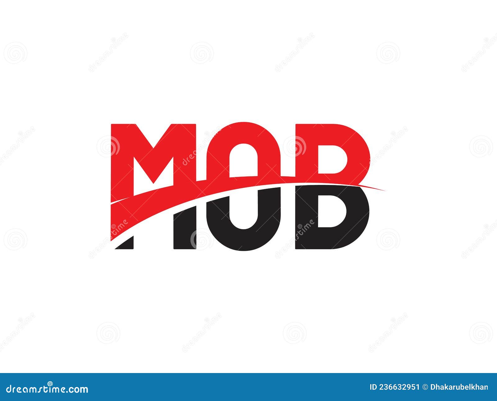 MOB Letter Initial Logo Design Stock Vector - Illustration of template ...