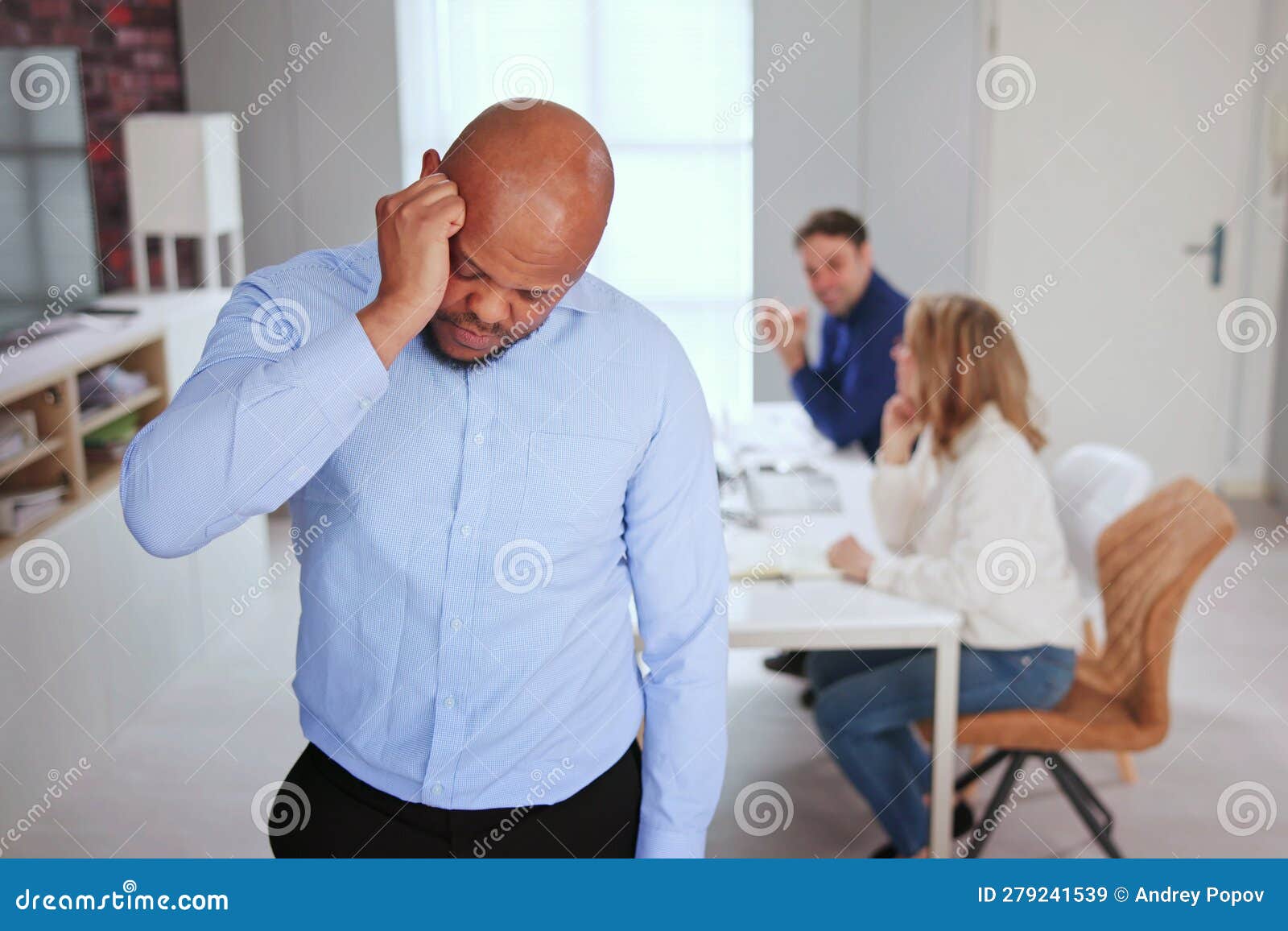 Mobbing and Bullying in Office Stock Image - Image of electrician ...