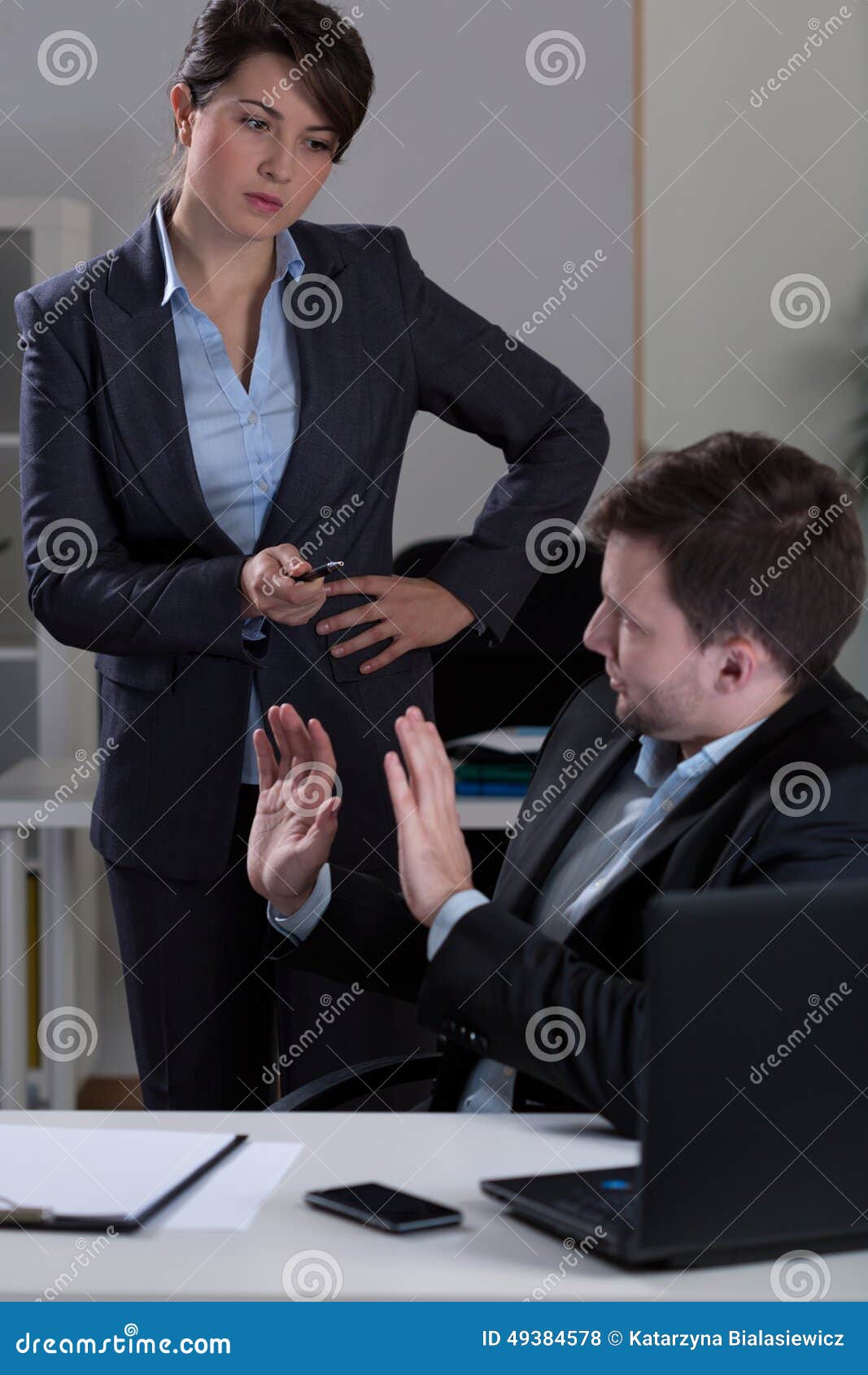 Mobbing in corporation stock photo. Image of desk, manager - 49384578