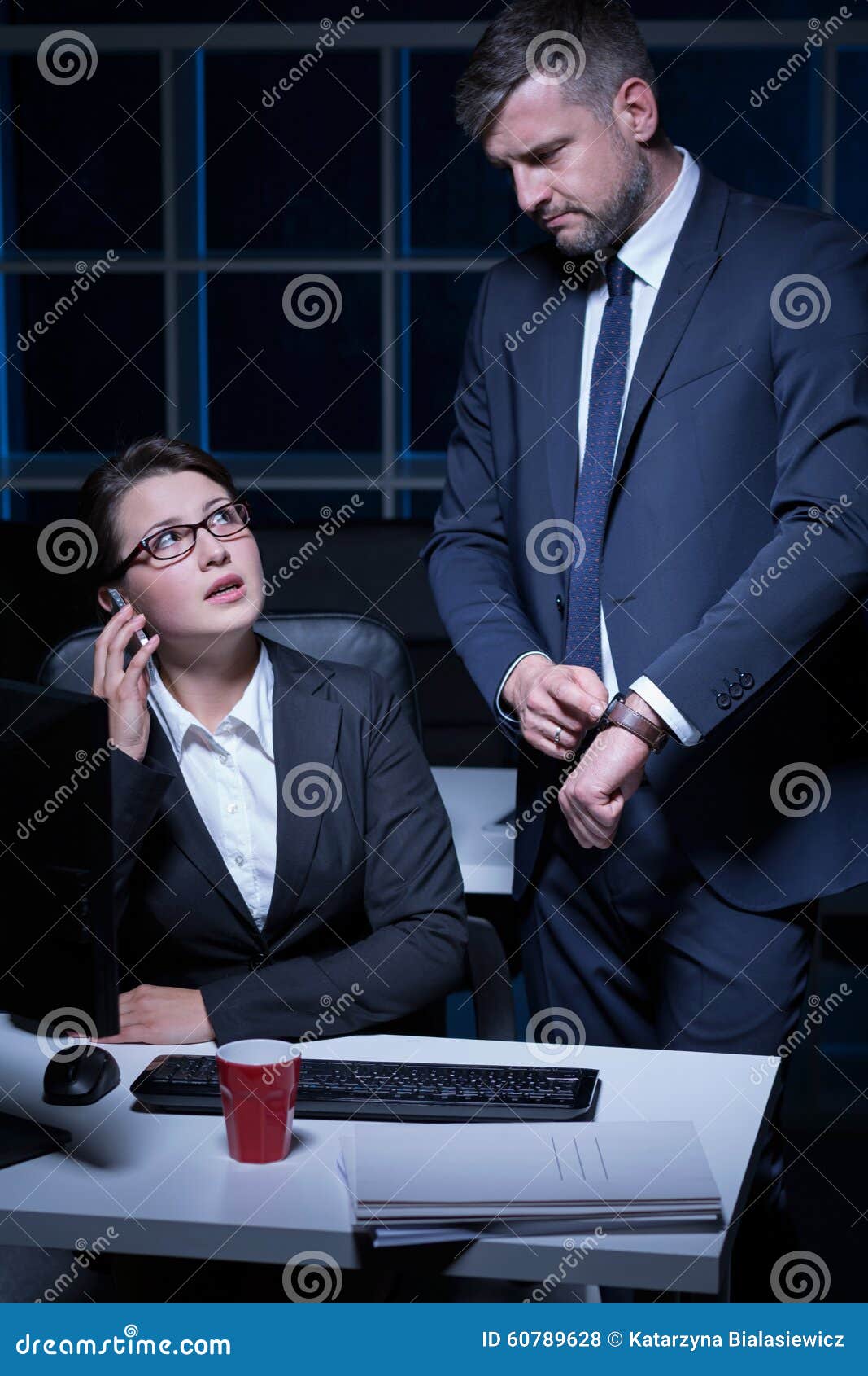 Mobbing in the office stock photo. Image of desk, employee - 60789628