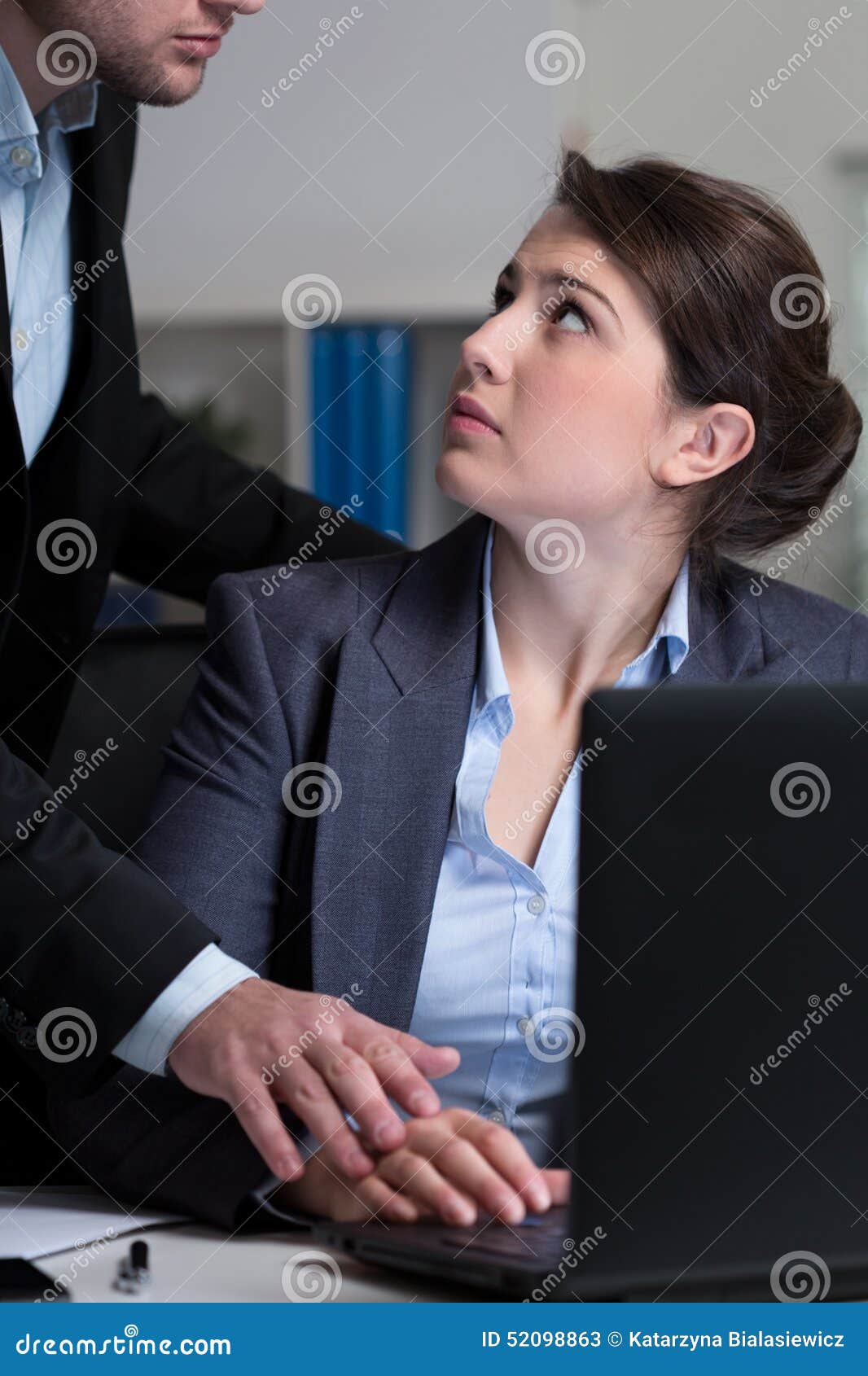 Mobbing in the office stock image. Image of cooperation - 52098863