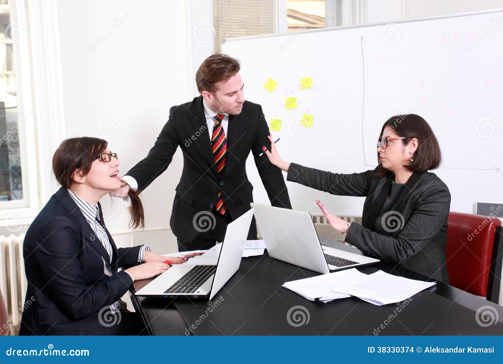 Mobbing at work stock photo. Image of office, argue, businesswoman ...