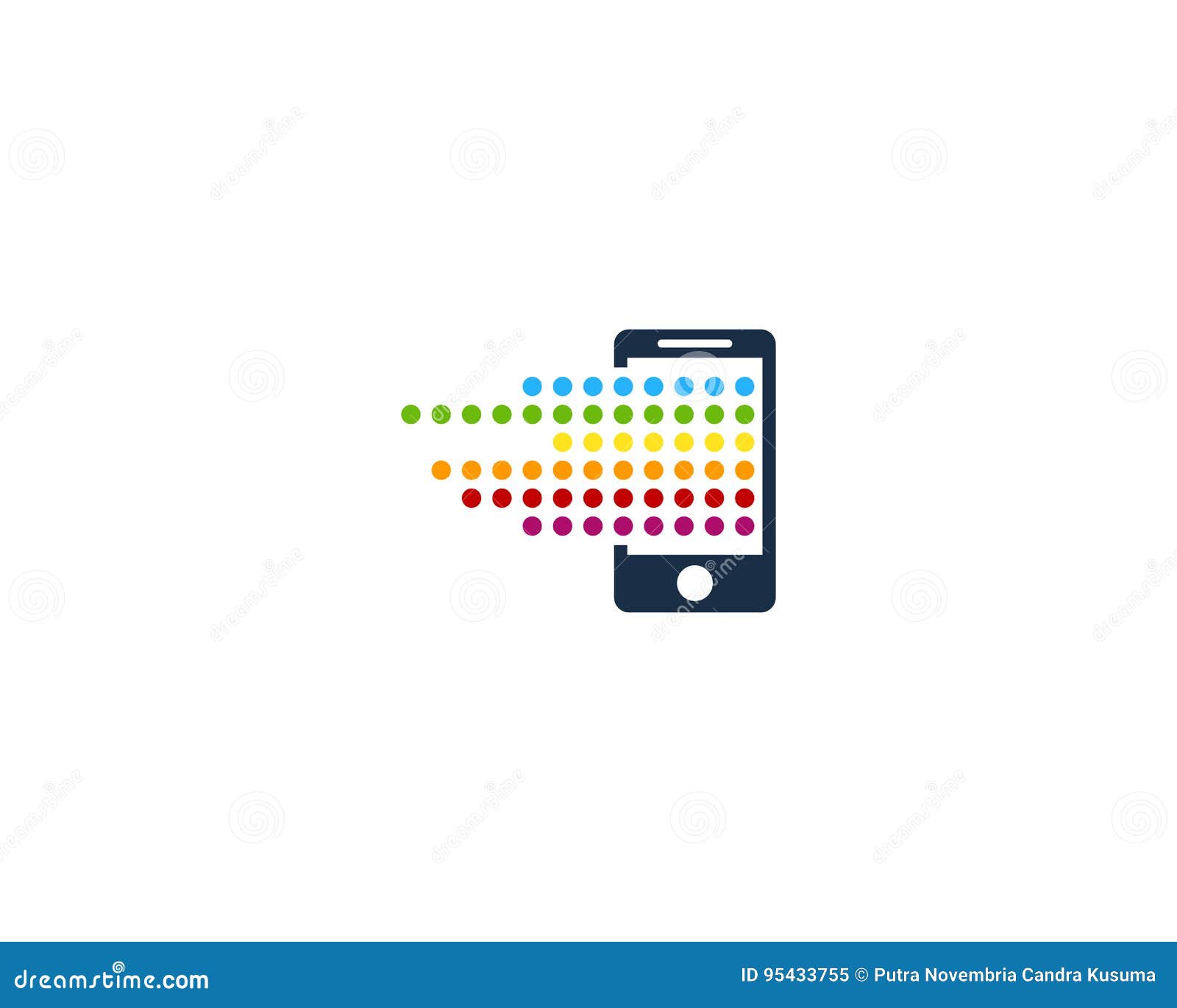 Mobiel Telefoon Tandpictogram Logo Design Element Vector Illustratie ...