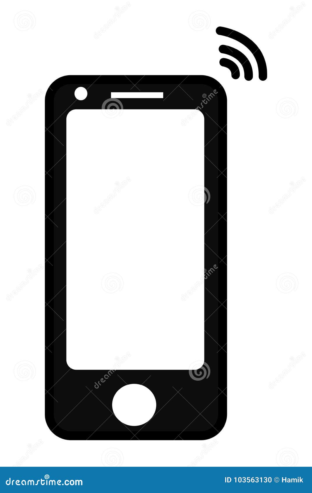 Mobiel telefoonpictogram vector illustratie. Illustration of onderhoud ...