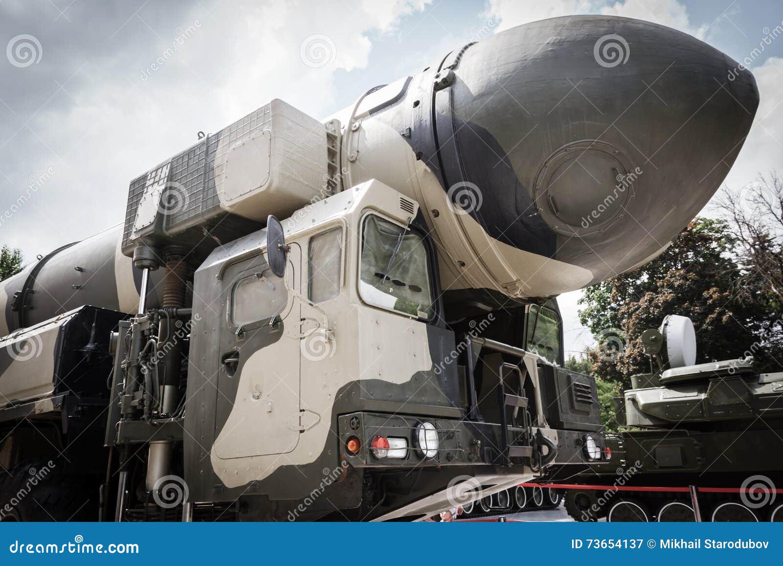 Mobiele Intercontinentale Ballistische Projectielen Stock Afbeelding ...