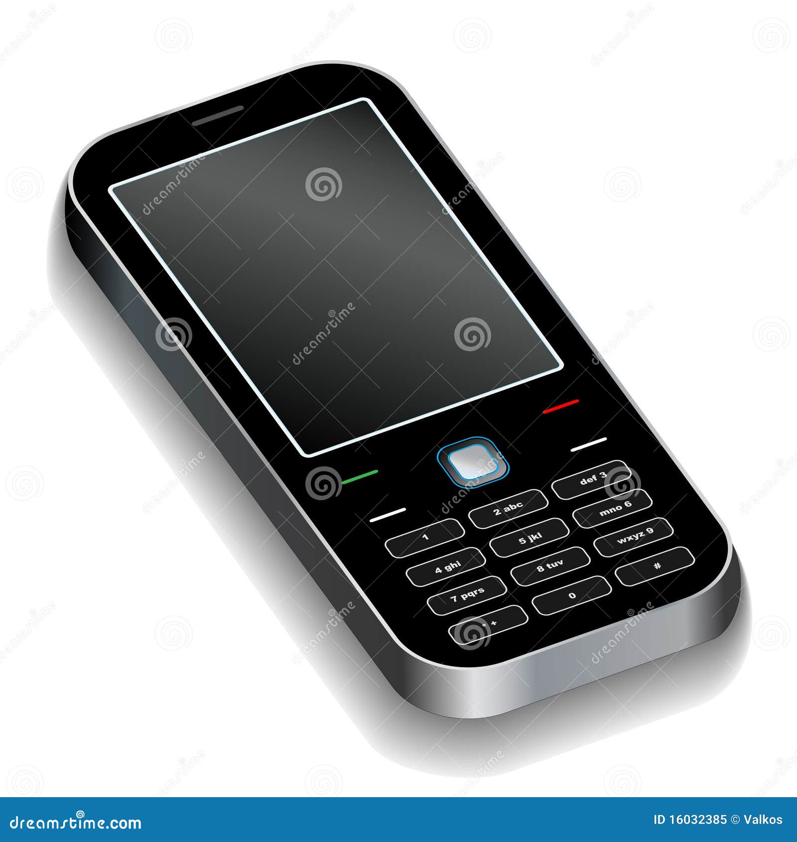 Mobiele Telefoon. Vector Illustratie Vector Illustratie - Illustration ...