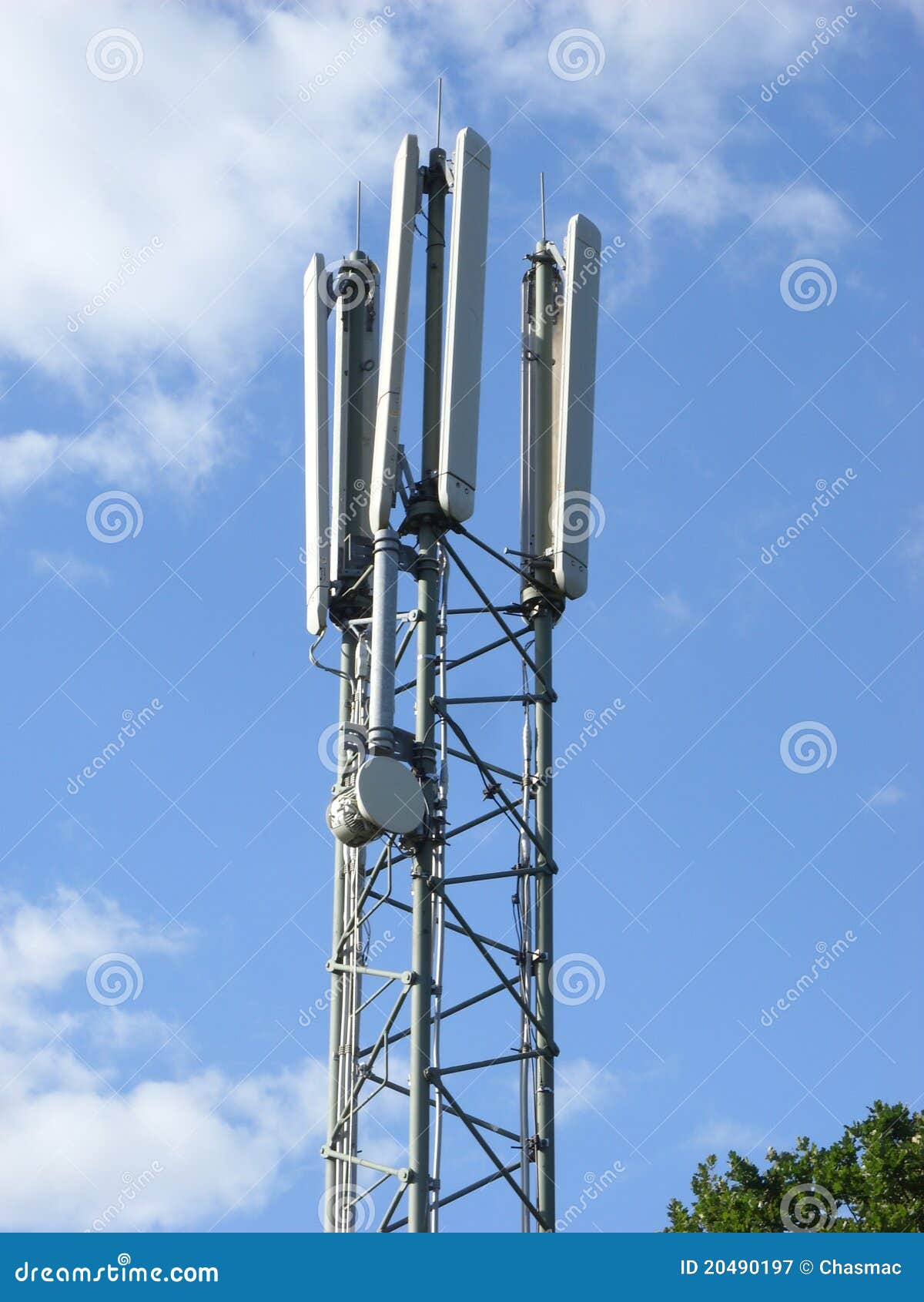 Mobiele Telefoonmast En Apparatuur Stock Afbeelding - Image of ...