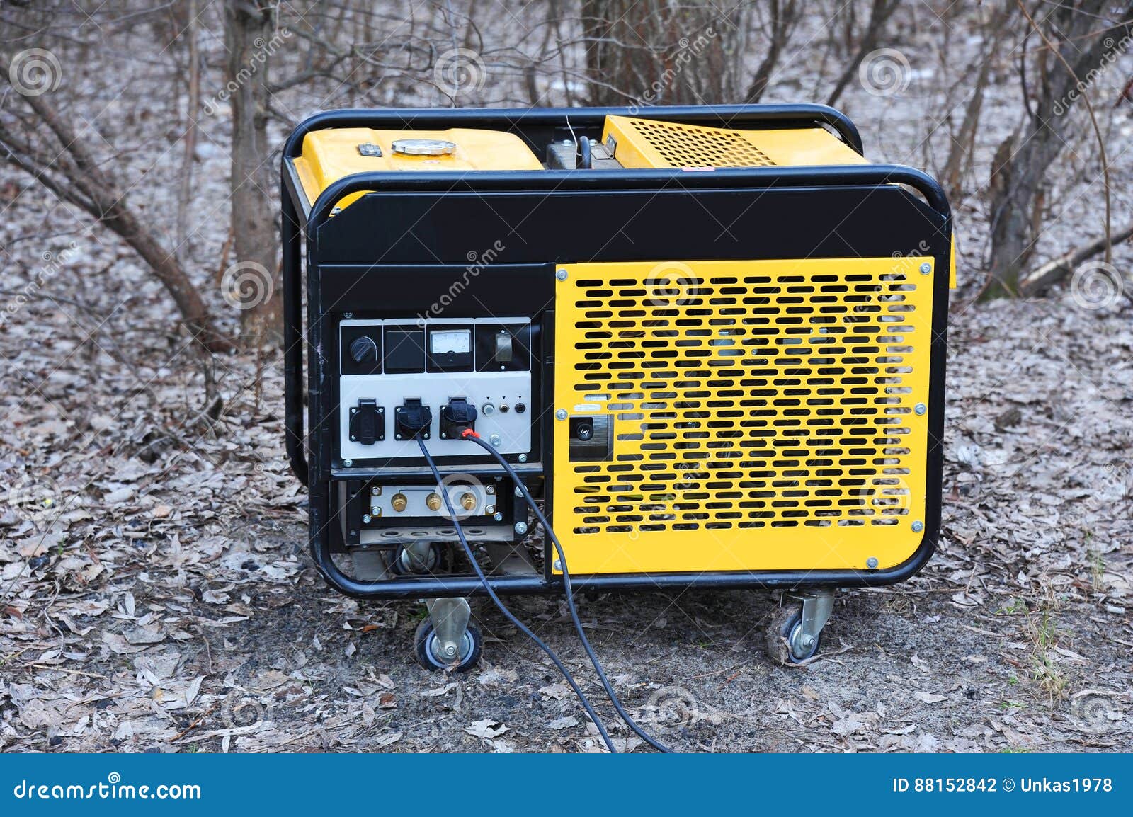 Mobil electric generator stock photo. Image of benzine - 88152842