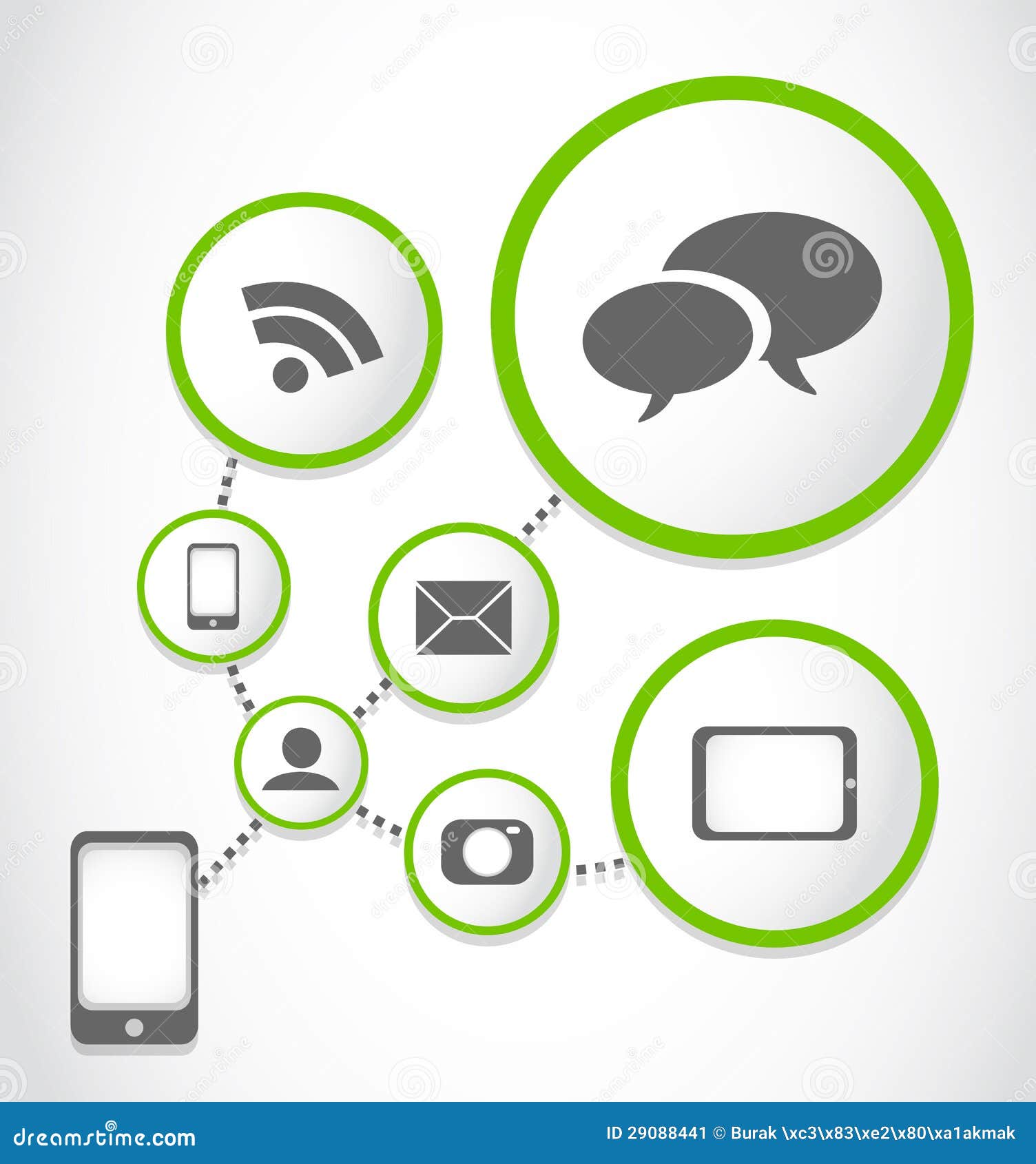 Mobil Phone Applications Process Group Stock Vector - Illustration of ...