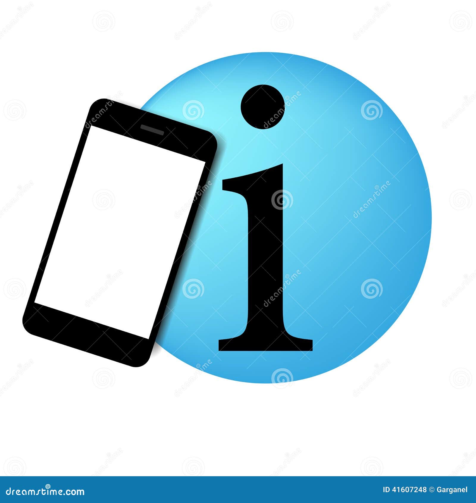 Mobil Phone Informations Illustration Stock Photo - Image of abstract ...