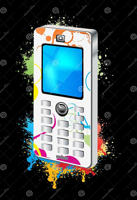 Mobil Phones stock vector. Illustration of cellular, chat - 3859527