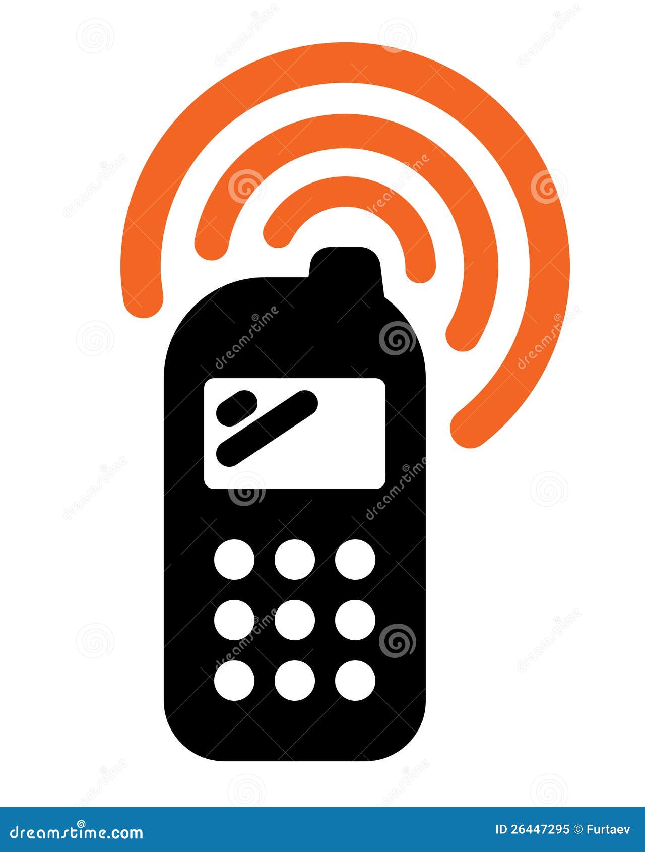 Mobil telefonsymbol vektor illustrationer. Illustration av personligt ...