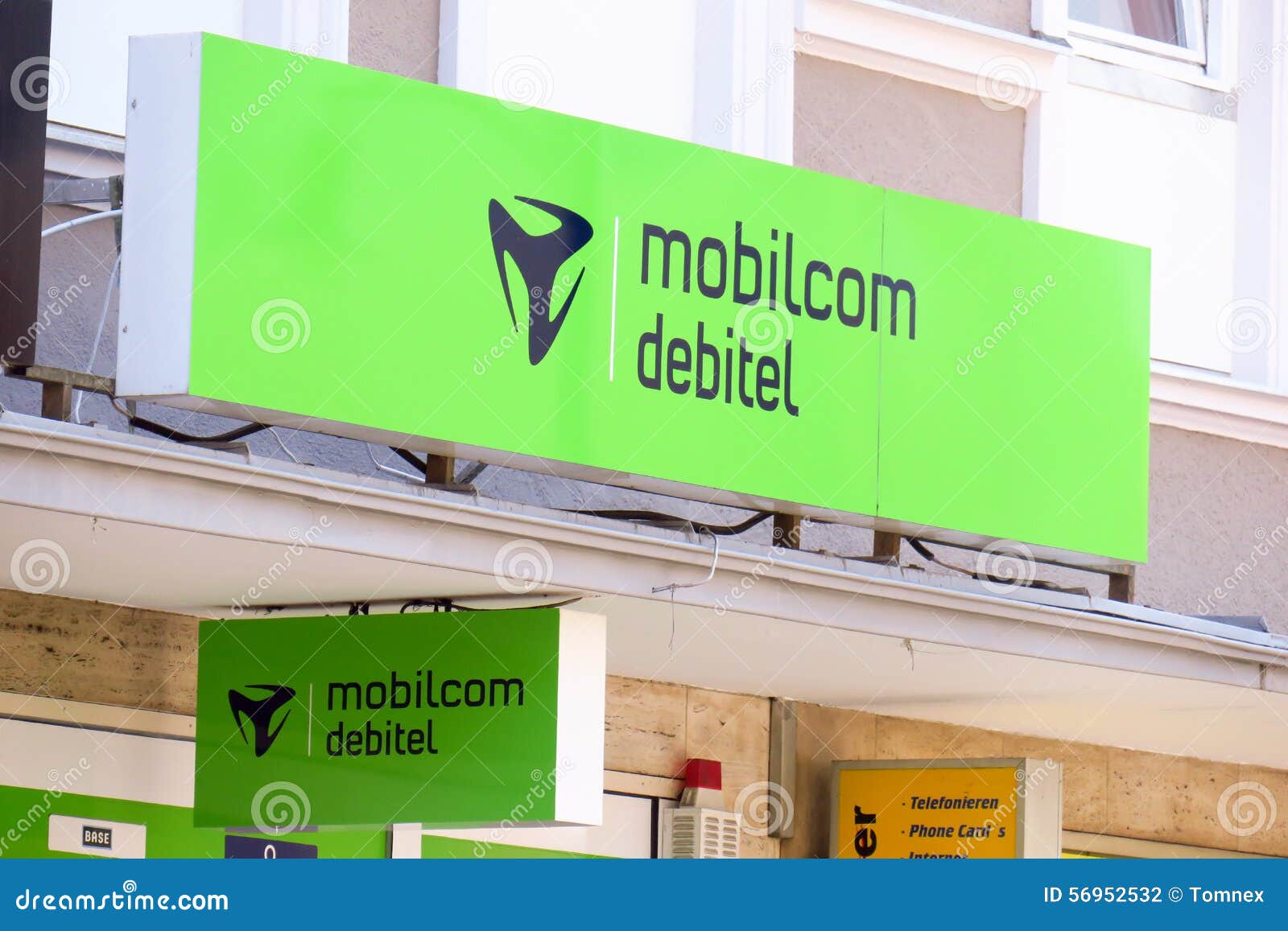 Mobilcom debitel editorial photography. Image of signs - 56952532