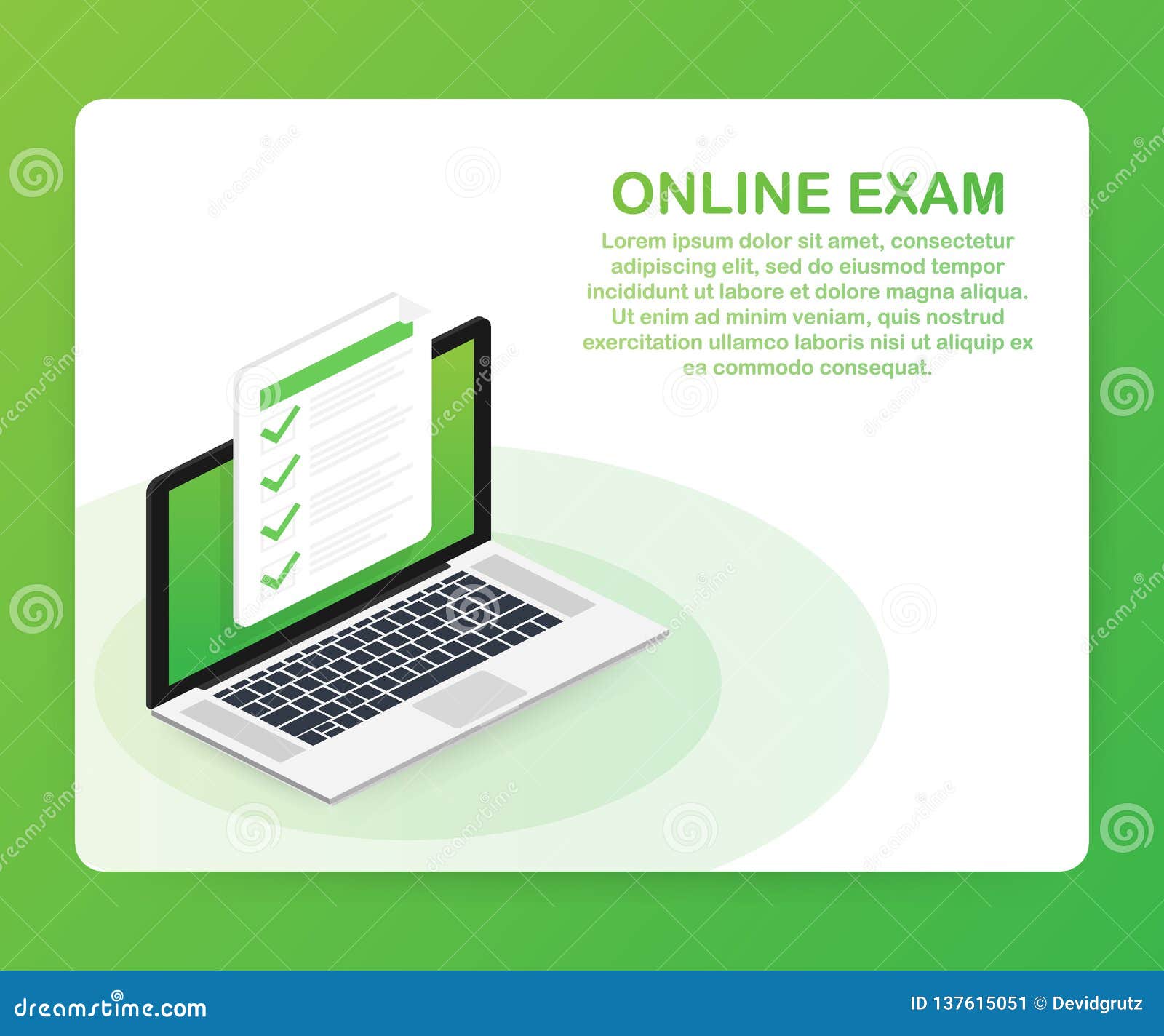 Online Exam, Checklist and Pencil, Choosing Answer, Questionnaire Form ...