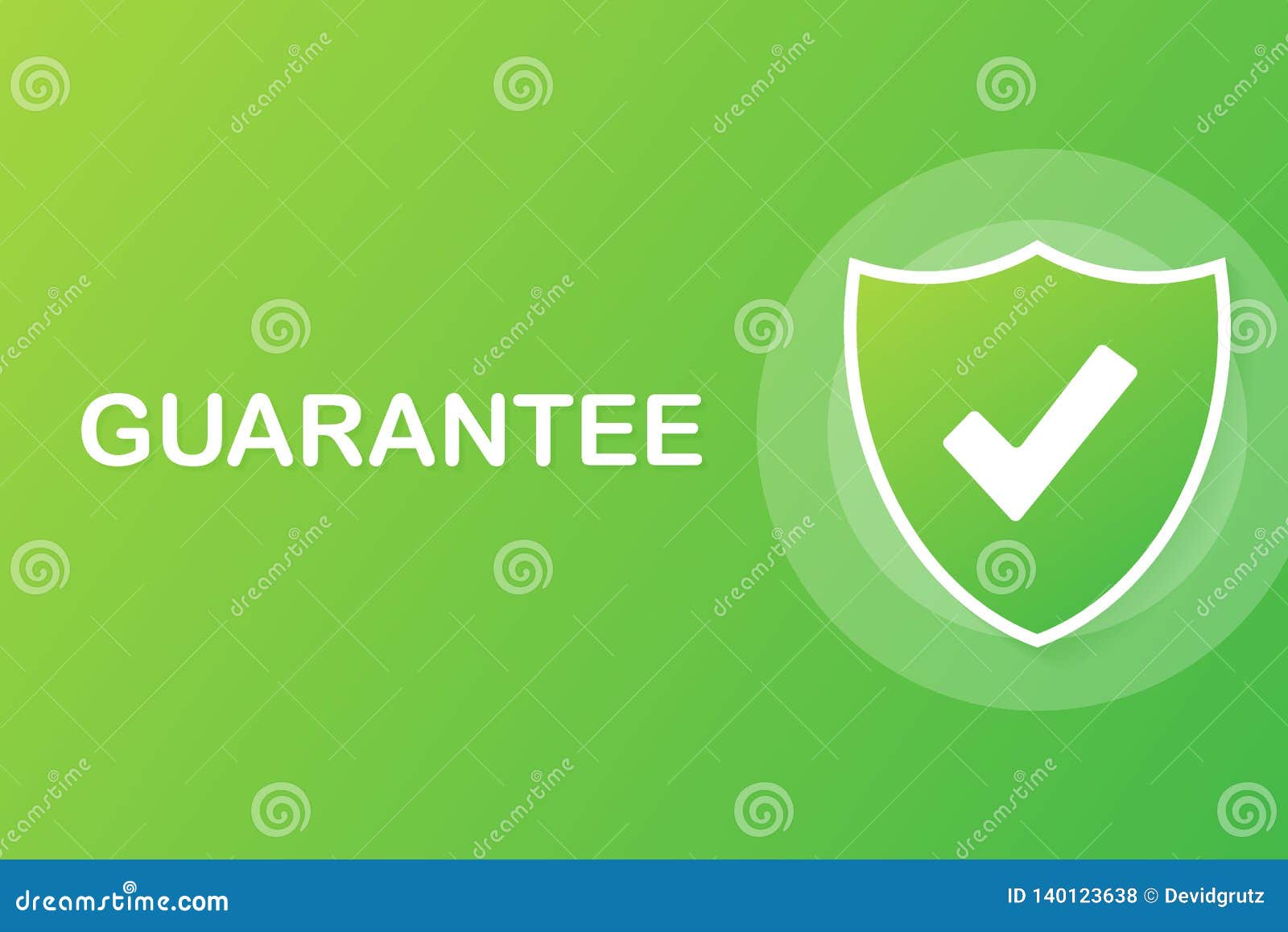 Vector Web Site Design Template. Guarantee and Secure in Future. Vector ...