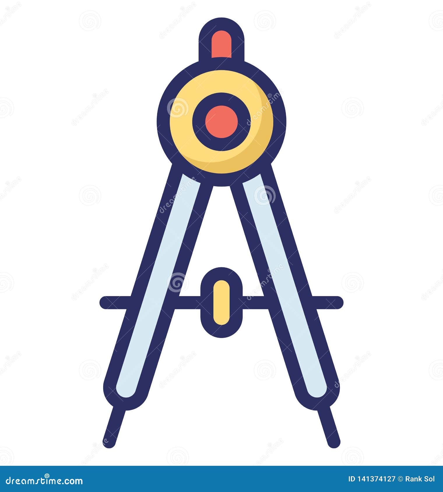 Compass Isolated Vector Icon that Can Easily Modify or Edit Stock ...