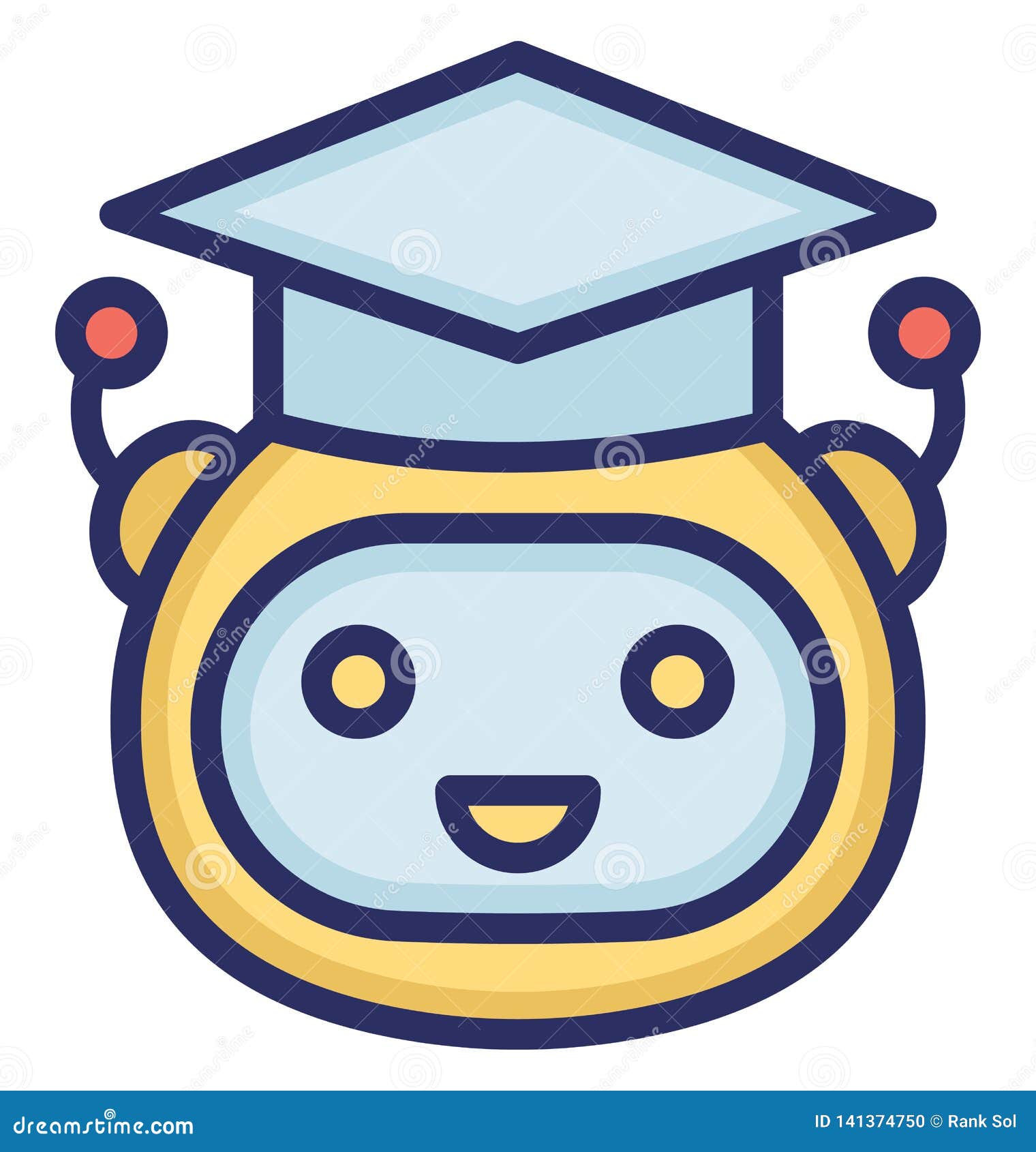 Automaton Isolated Vector Icon that Can Easily Modify or Edit Stock ...