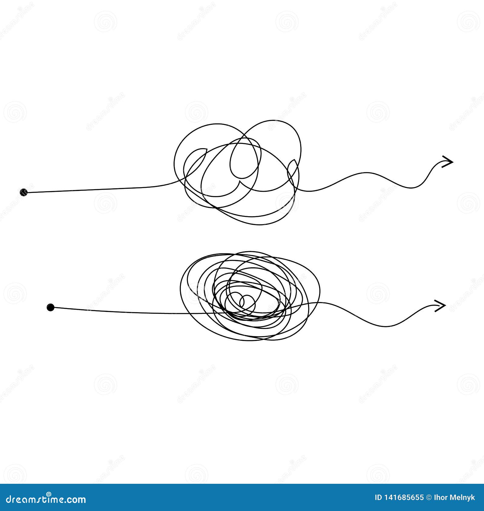 Insane messy line stock vector. Illustration of difficult - 141685655