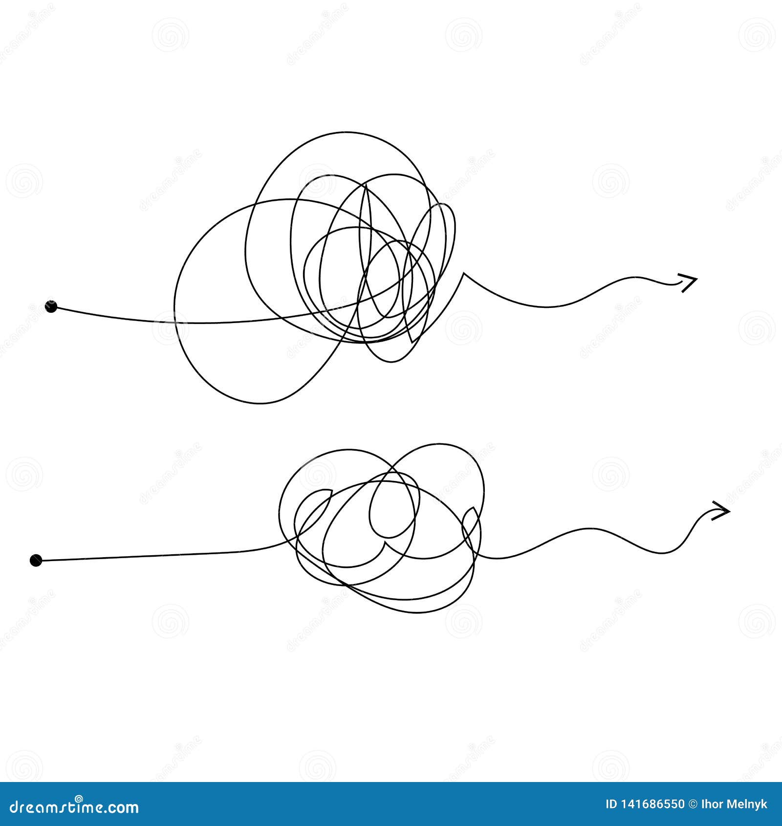 Insane Messy Line Cartoon Vector | CartoonDealer.com #139415673