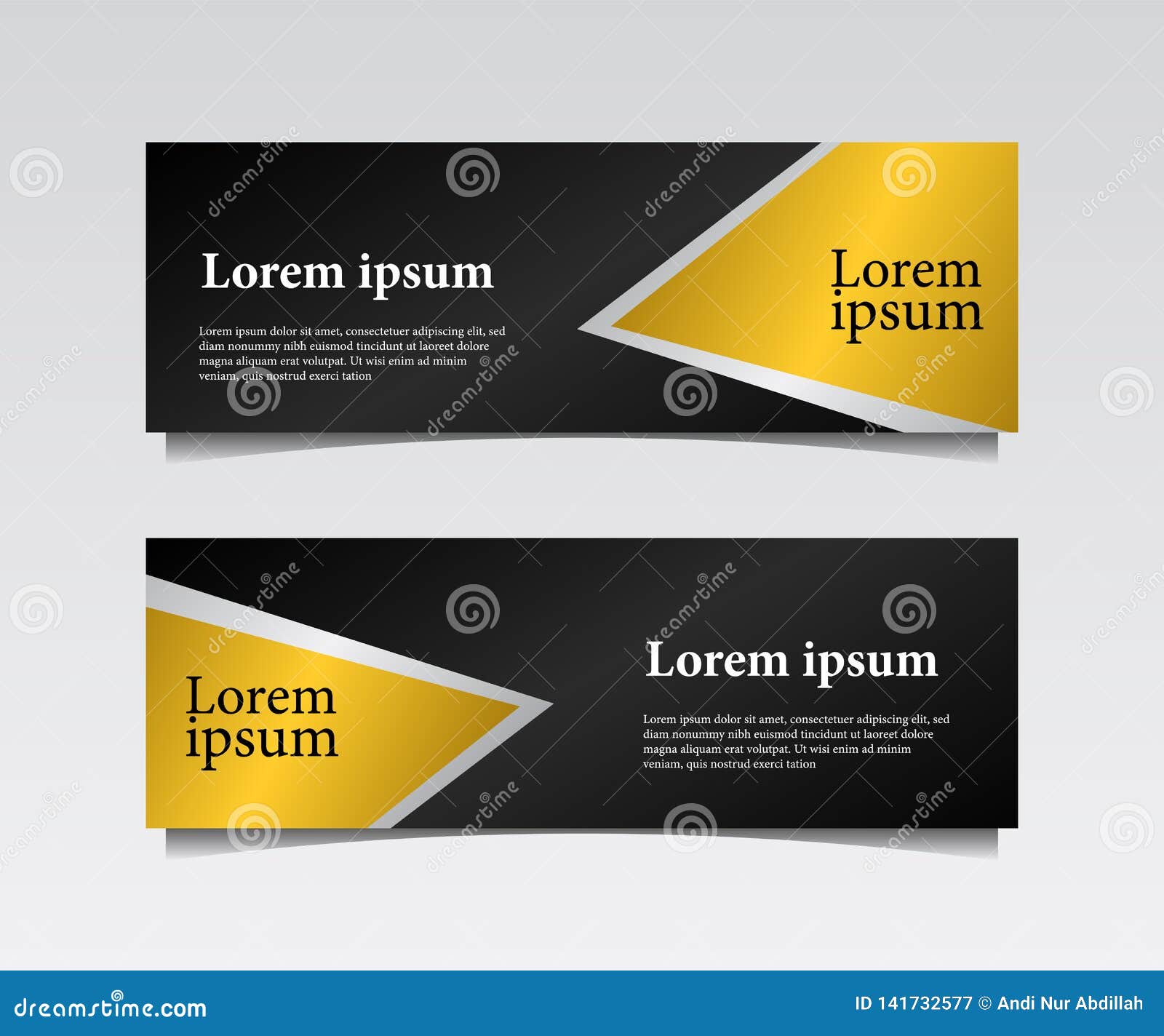 Modern Luxury Header Business with Geometrical Gold Shape Stock ...